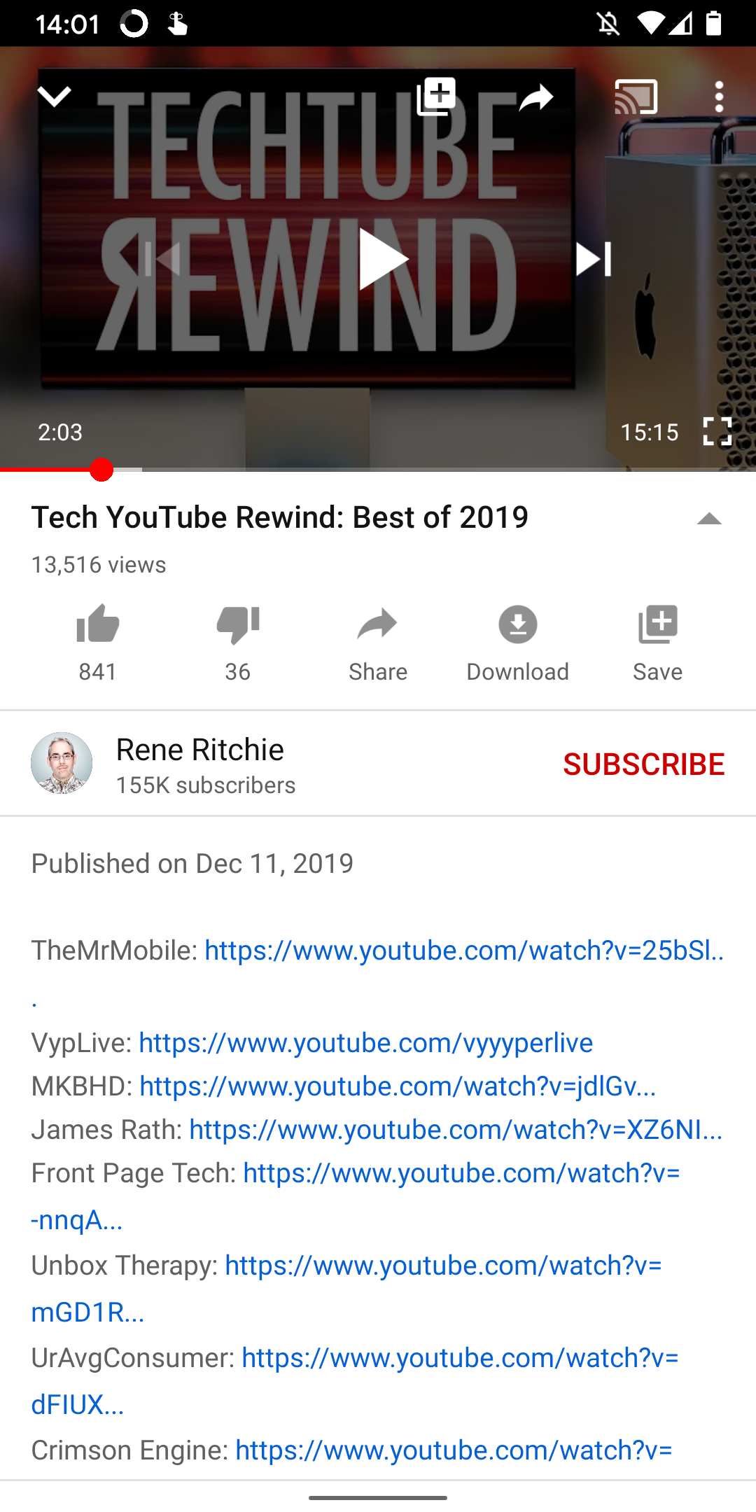 YouTube tests 'featured in this video' section on Android