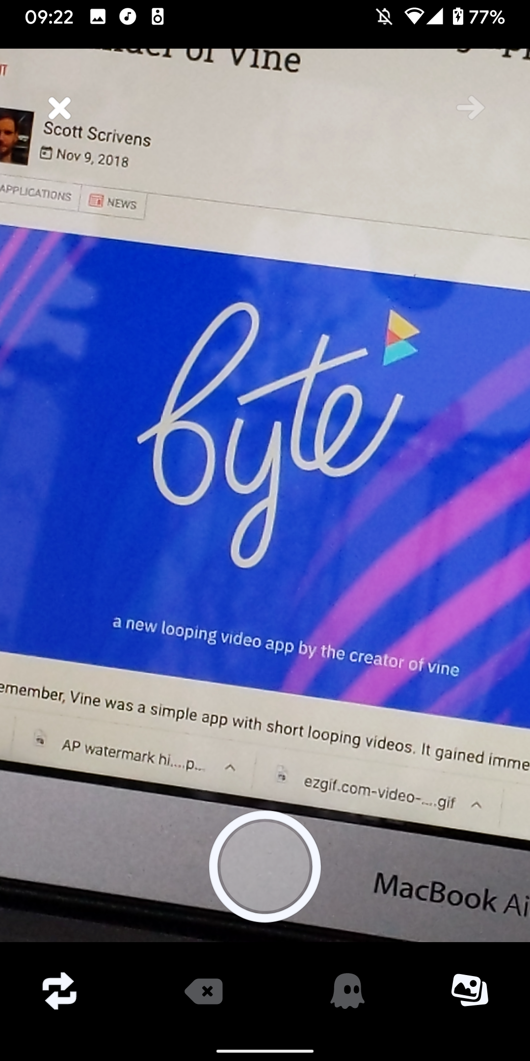 Vine's successor Byte is now out on the Play Store
