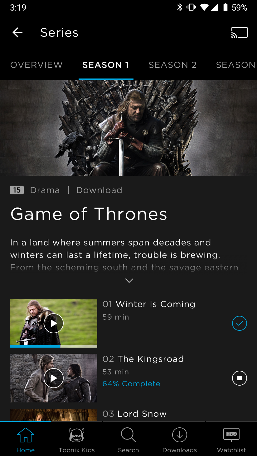 HBO finally lets you download shows and movies to watch offline, now ...