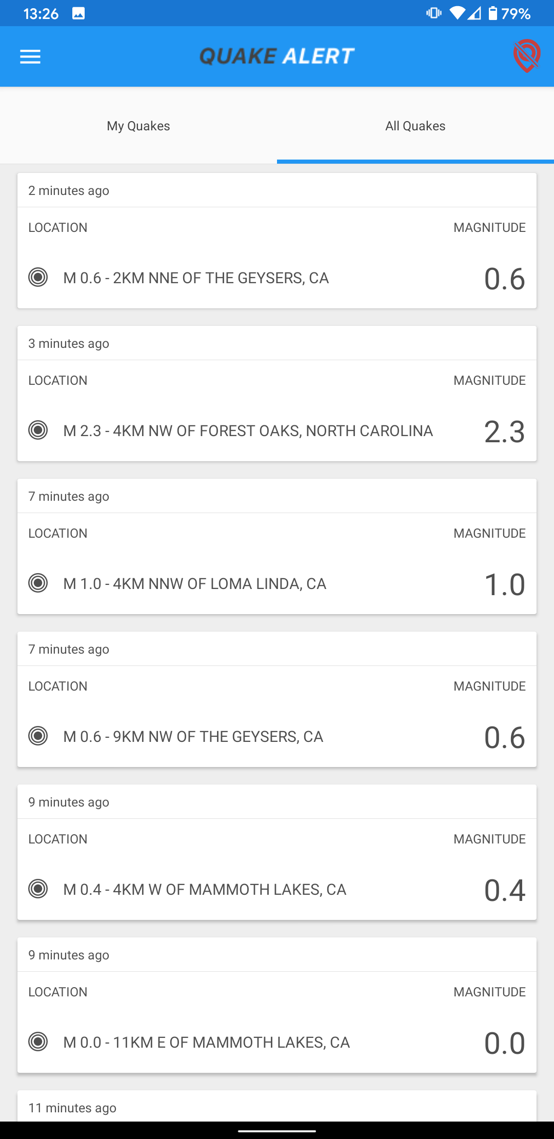 QuakeAlertUSA might become your early earthquake warning app of choice
