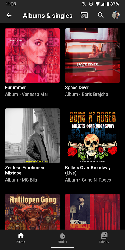 YouTube Music's expanded New Releases section is rolling out widely