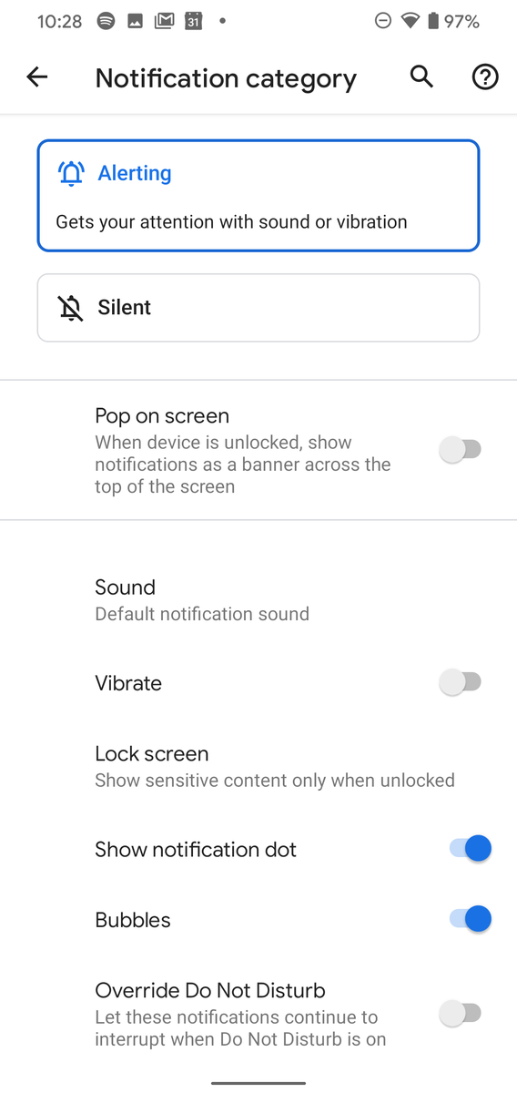 Bubble notifications are no longer hidden in Android 11