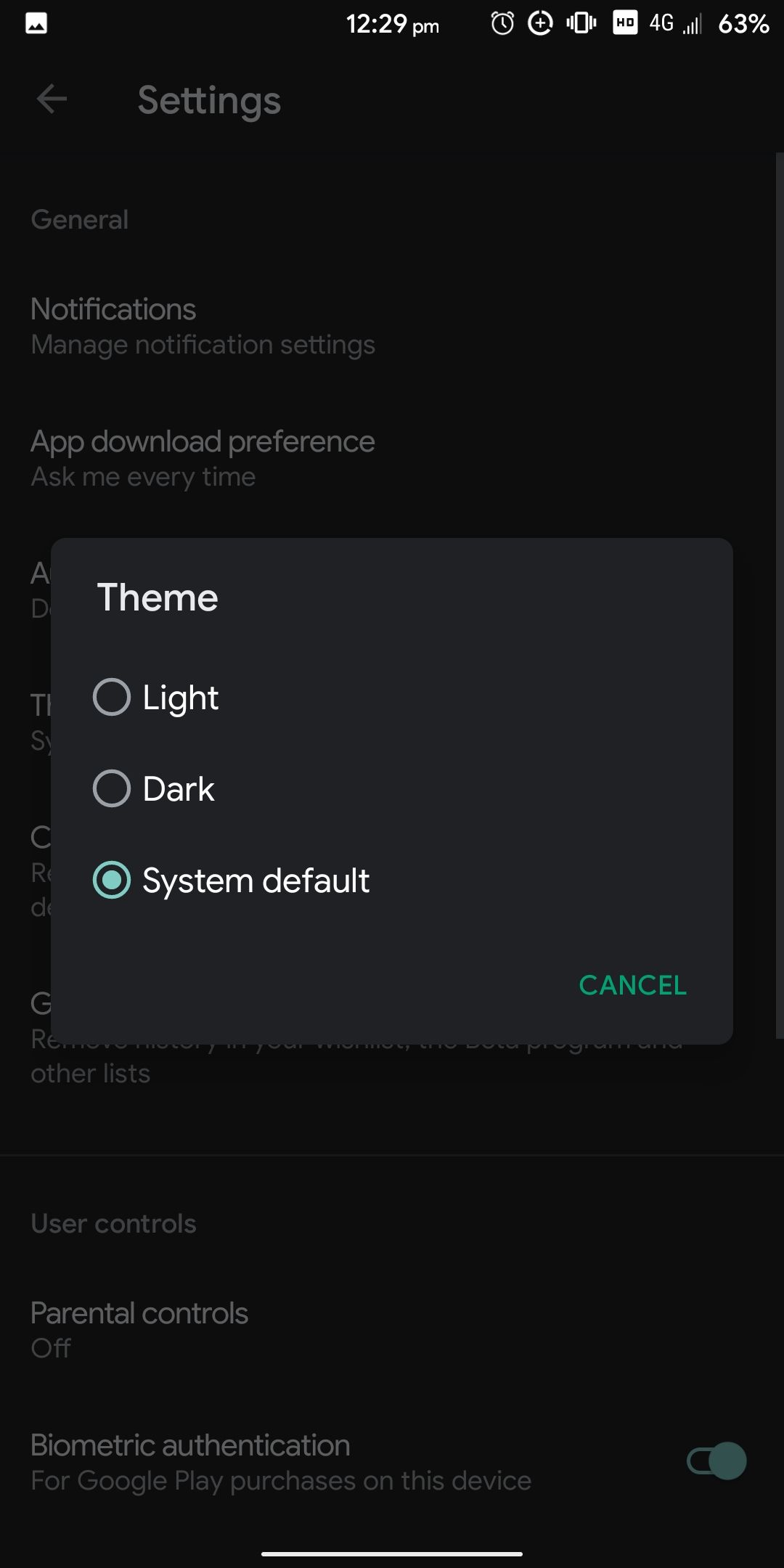 Google adds dark theme toggle to the Play Store (Update: Rolling out)
