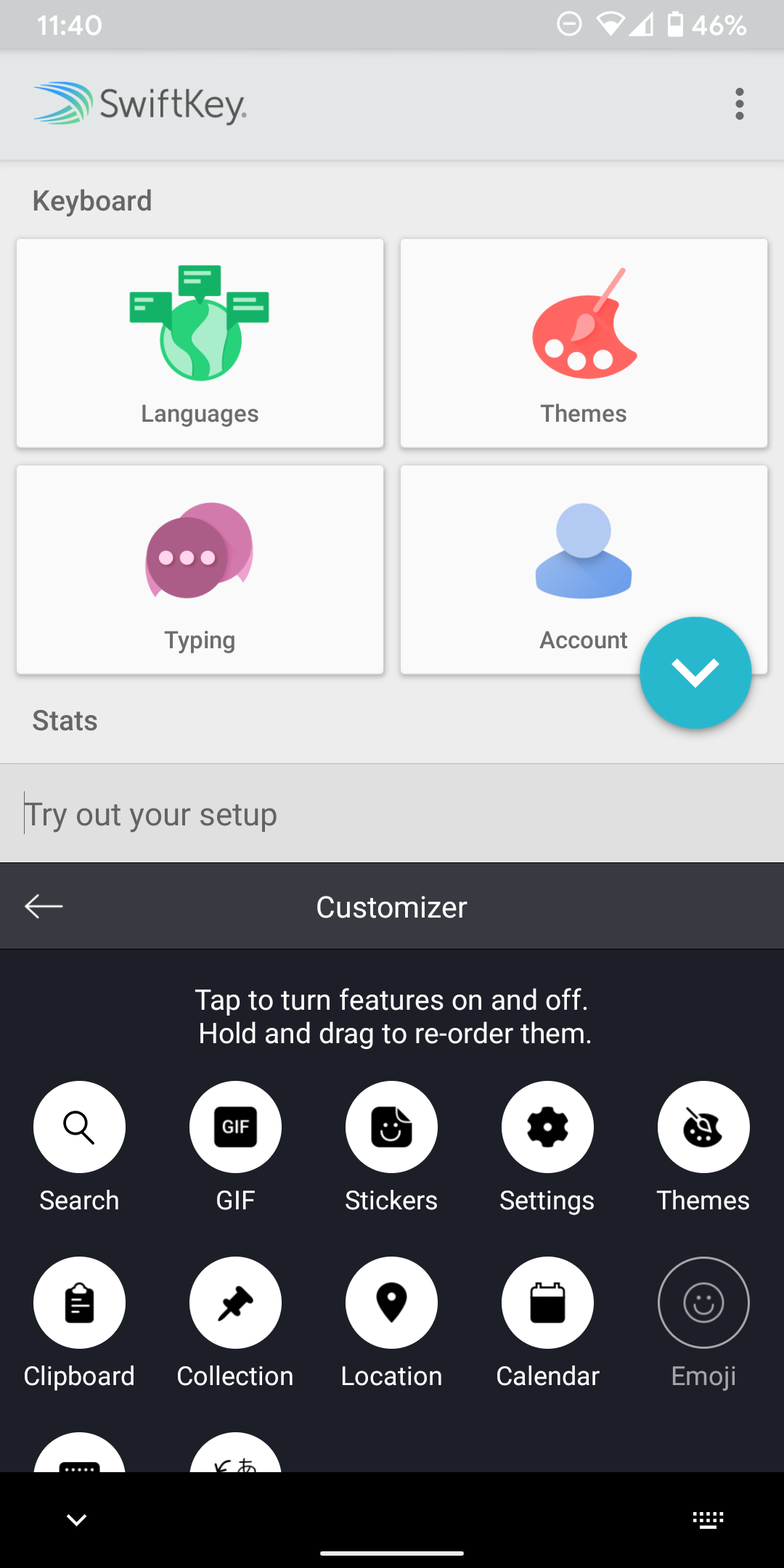SwiftKey ruins its toolbar by removing scrolling and forcing a ...