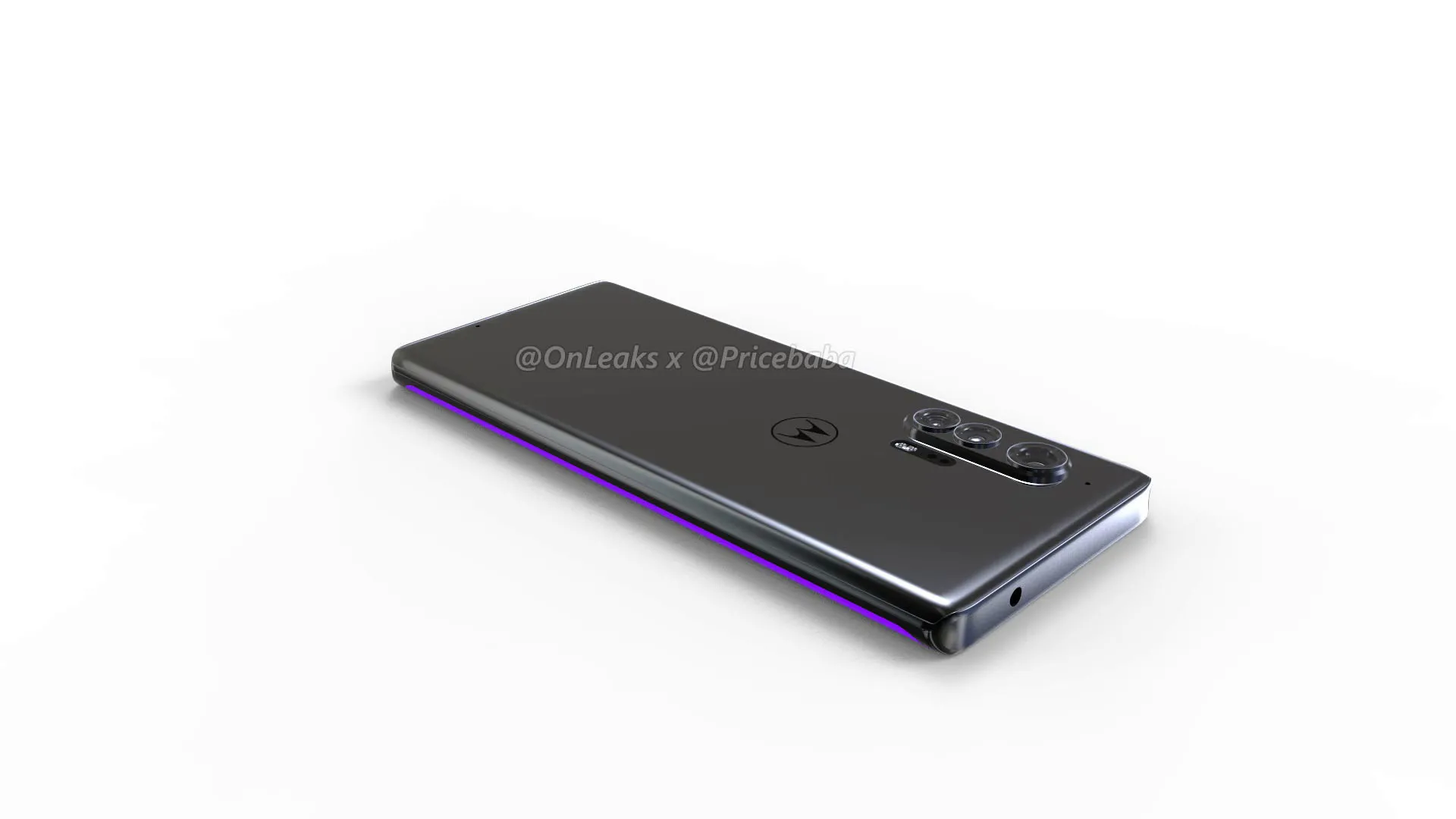 Motorola Edge+ renders show off waterfall display and triple-camera ...
