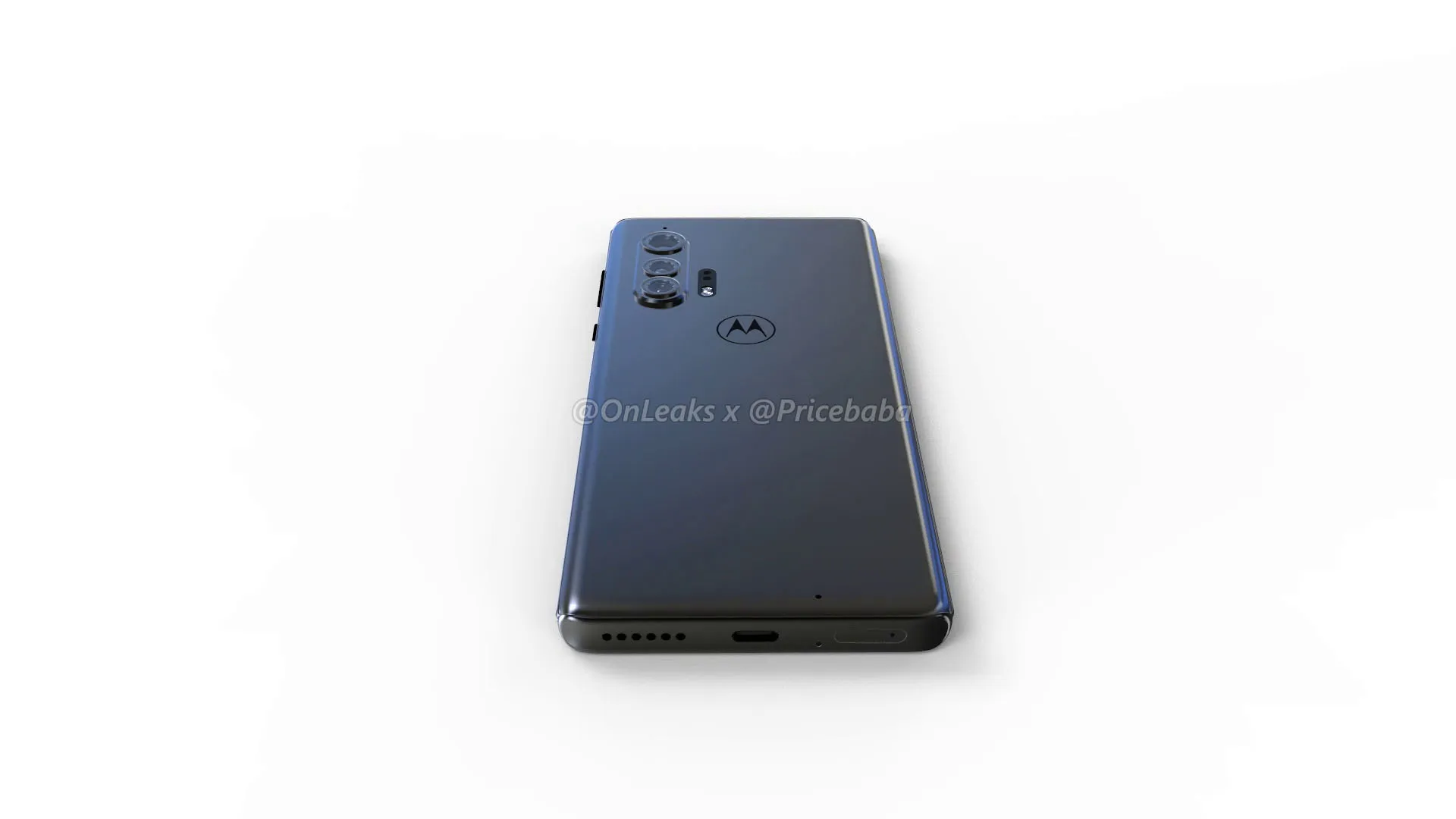 Motorola Edge+ renders show off waterfall display and triple-camera ...