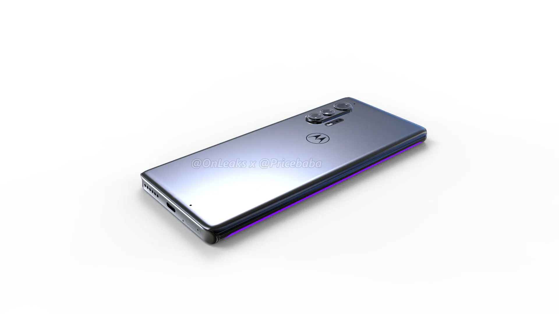Motorola Edge+ renders show off waterfall display and triple-camera ...