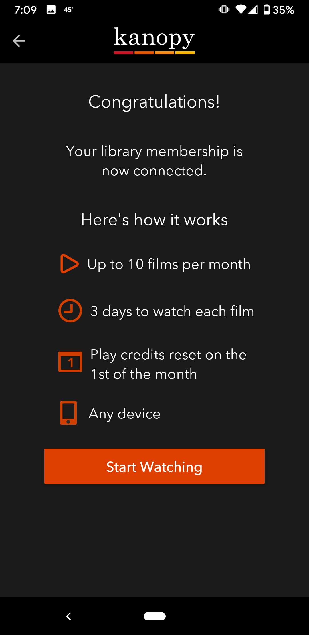 This app gives you free access to tons of movies via your local library