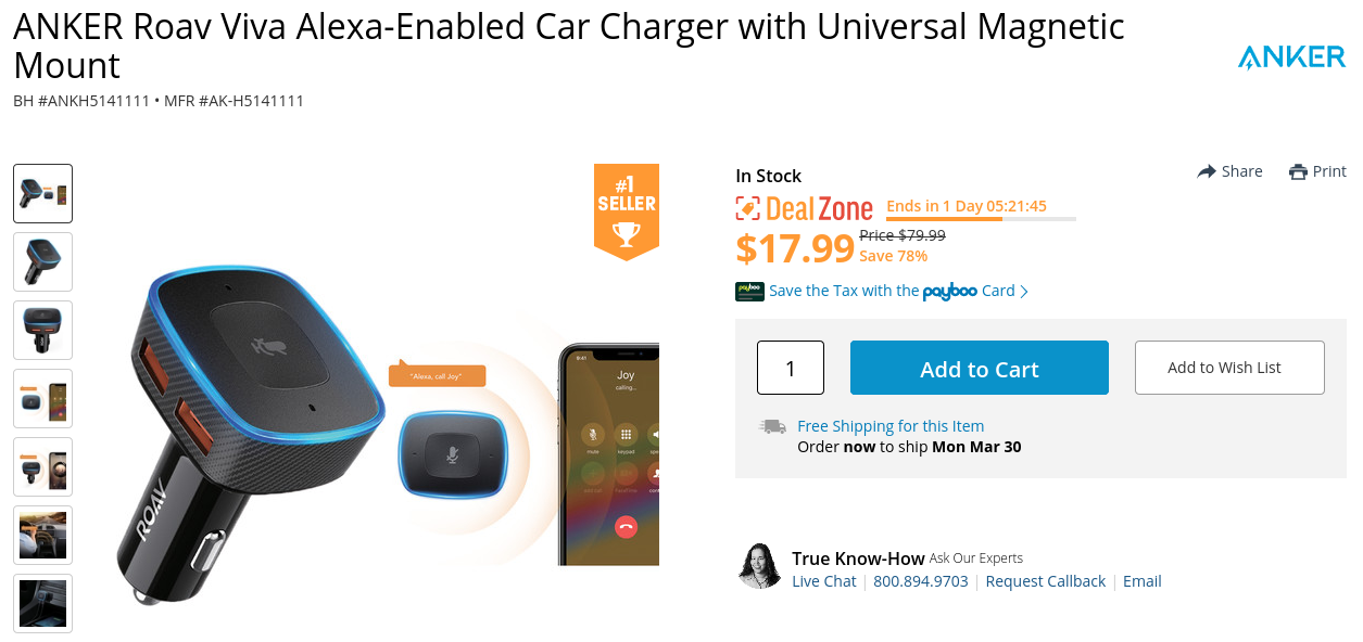 Anker's car microphone for Alexa is just $19 for today only