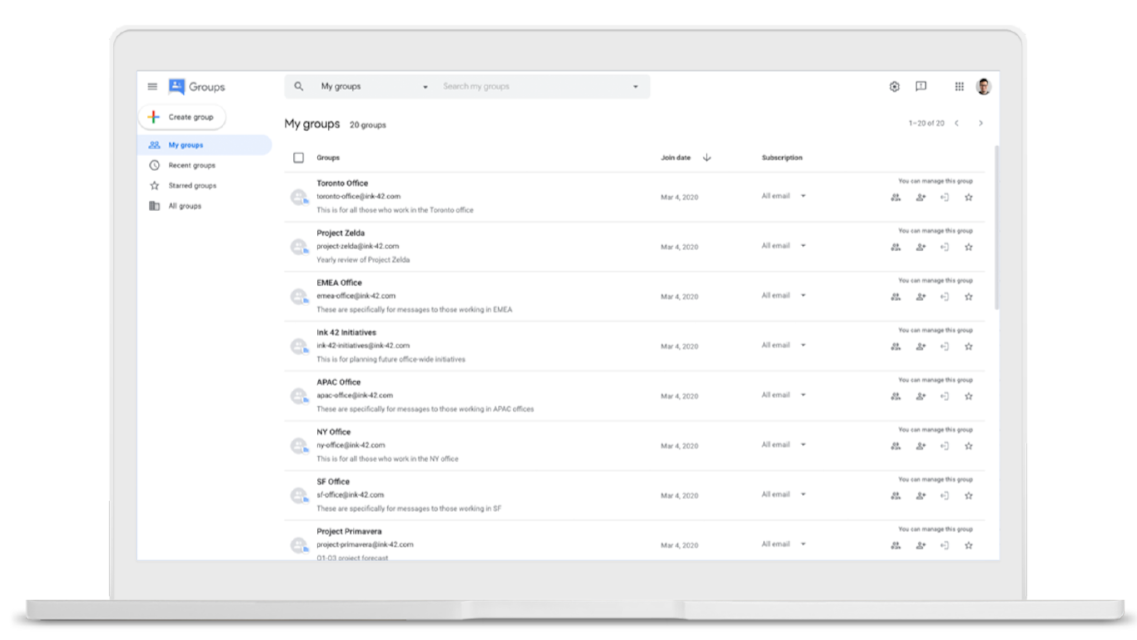 Google Groups will receive a fresh Material look later this year