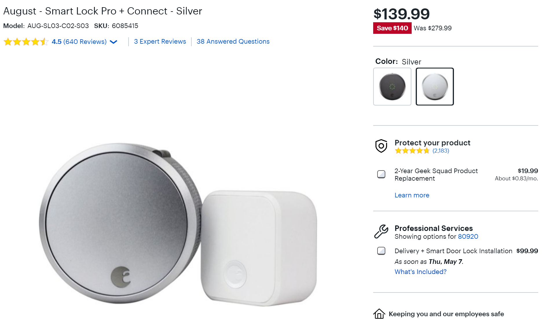 Unlock your doors from anywhere with the August Smart Lock Pro for only ...