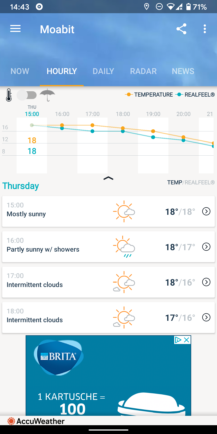 Latest AccuWeather beta brings back persistent notification and a widget