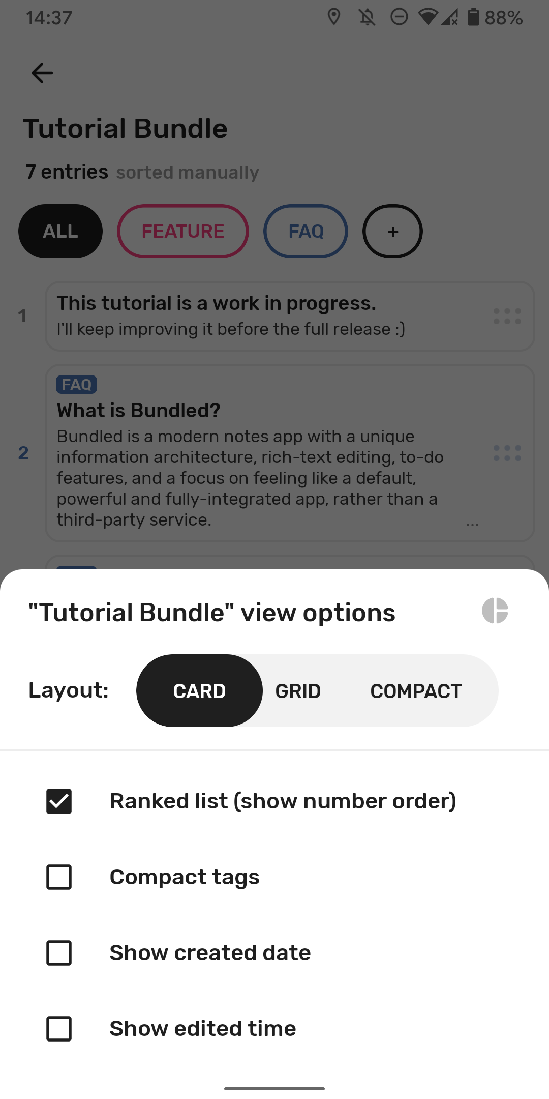 Bundled Notes is like Google Keep on steroids with added to-do list ...