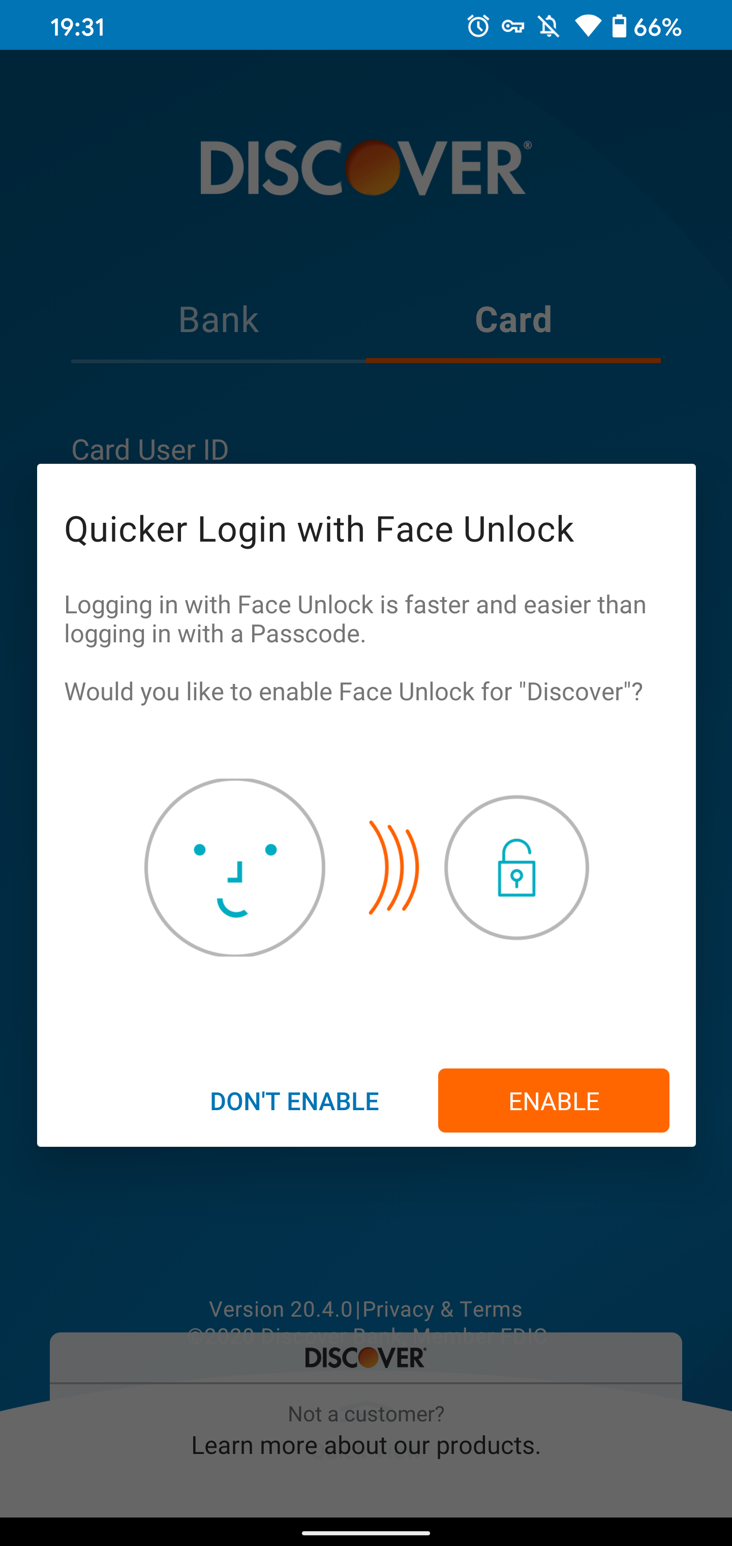 Discover's banking app now supports face unlock on the Pixel 4