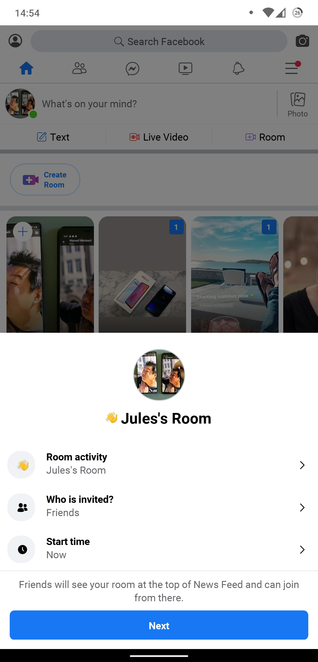 Here's where you can find Messenger Rooms in Facebook and Instagram