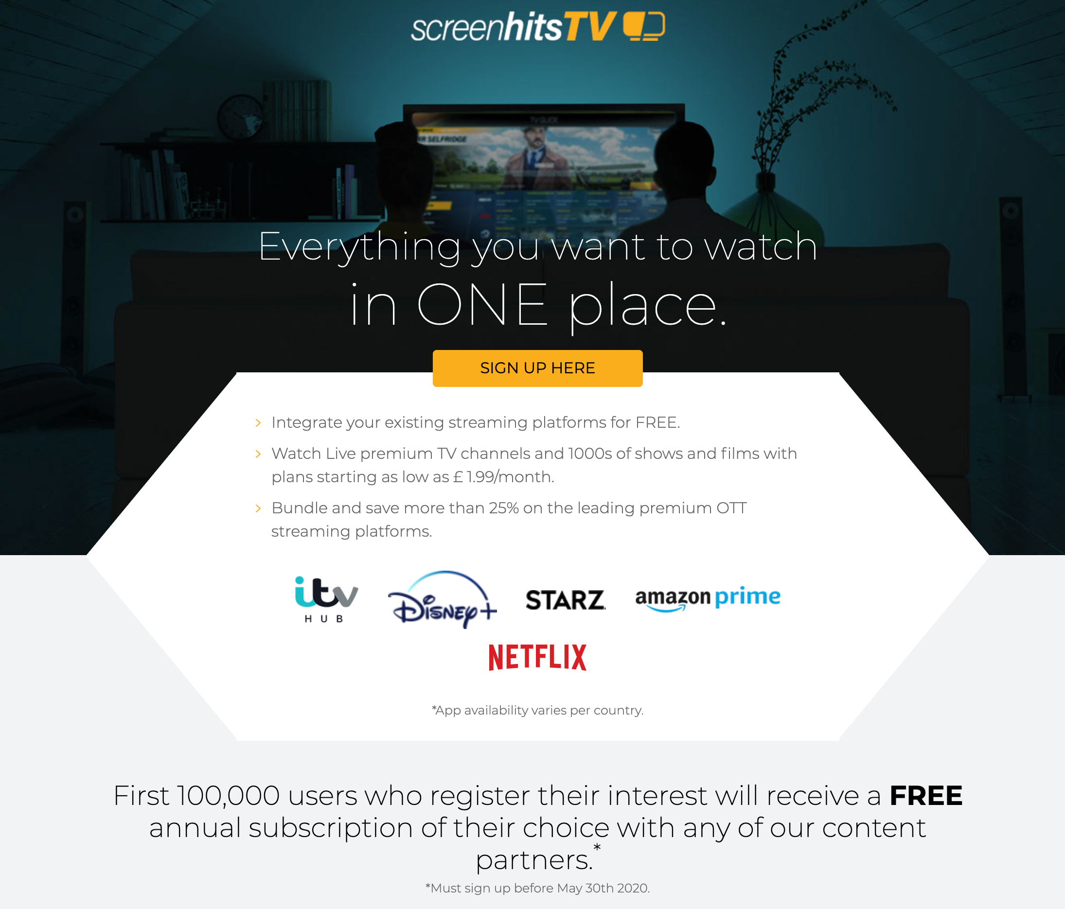 ScreenHits TV wants be your one-stop video streaming subscription hub