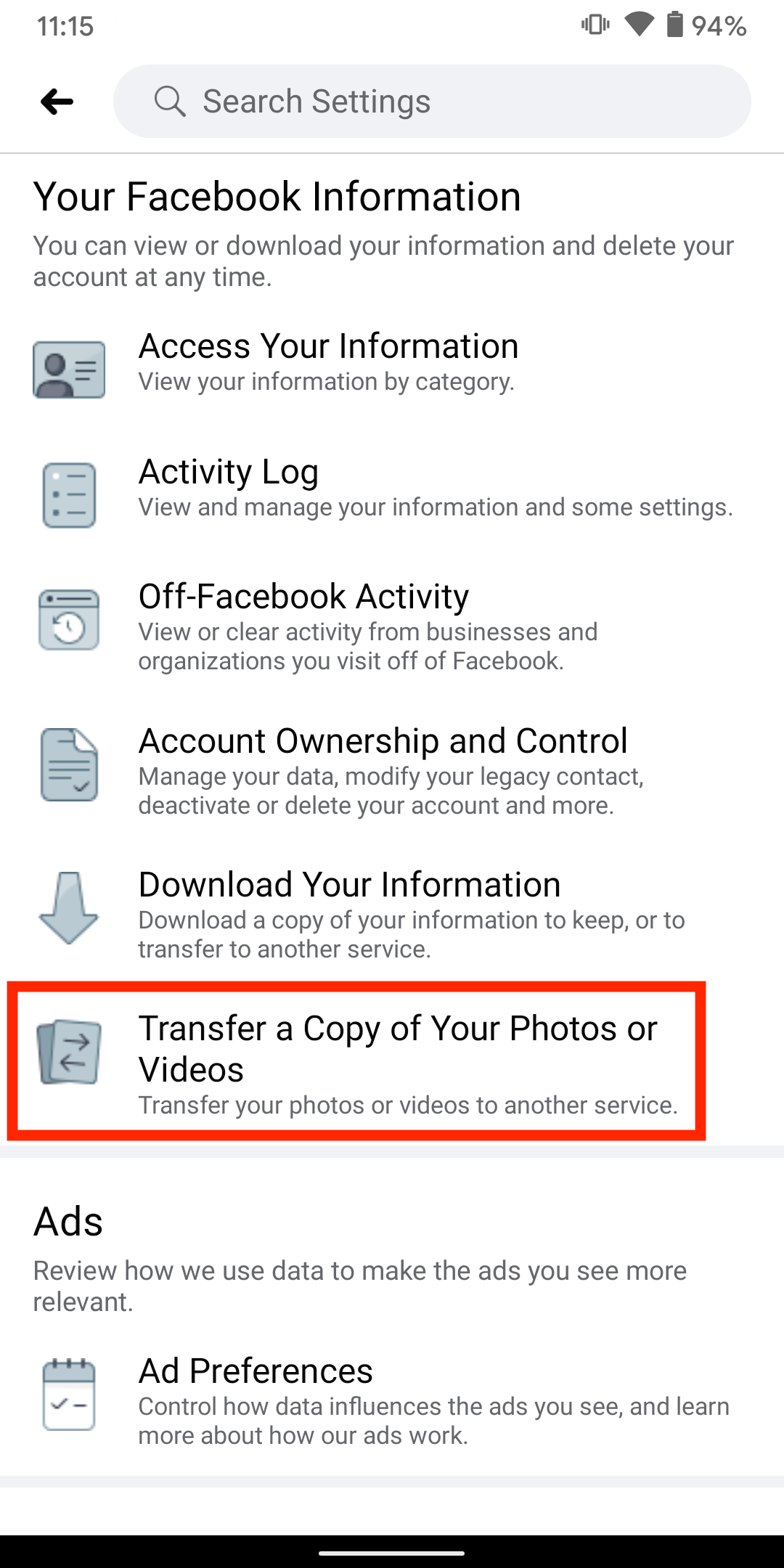 How to transfer all of your Facebook photos and videos to Google Photos
