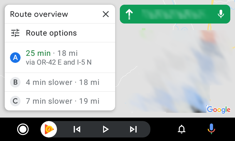 Android Auto just got new Material icons in Google Maps navigation