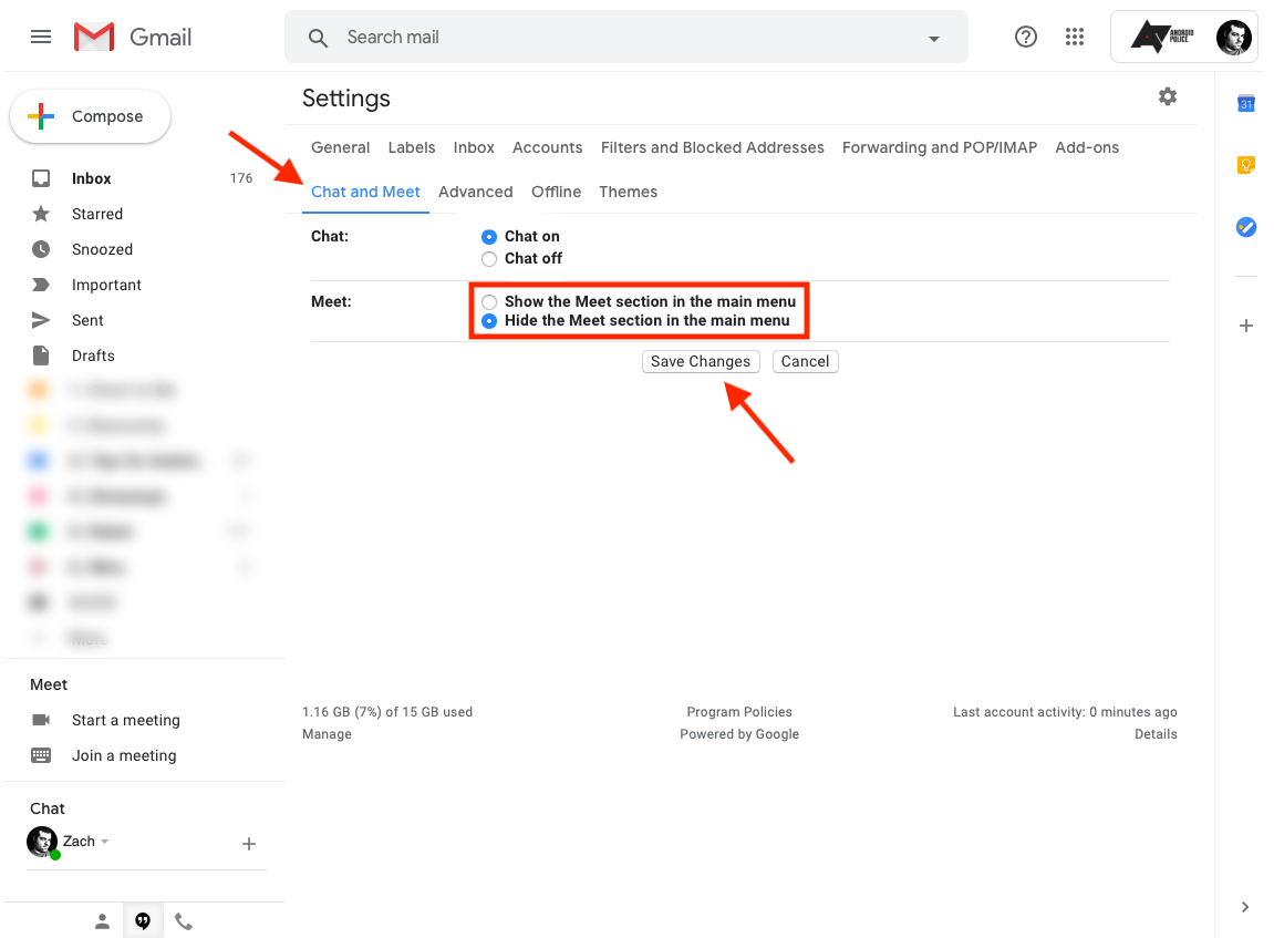 How to start or join a Google Meet session from Gmail