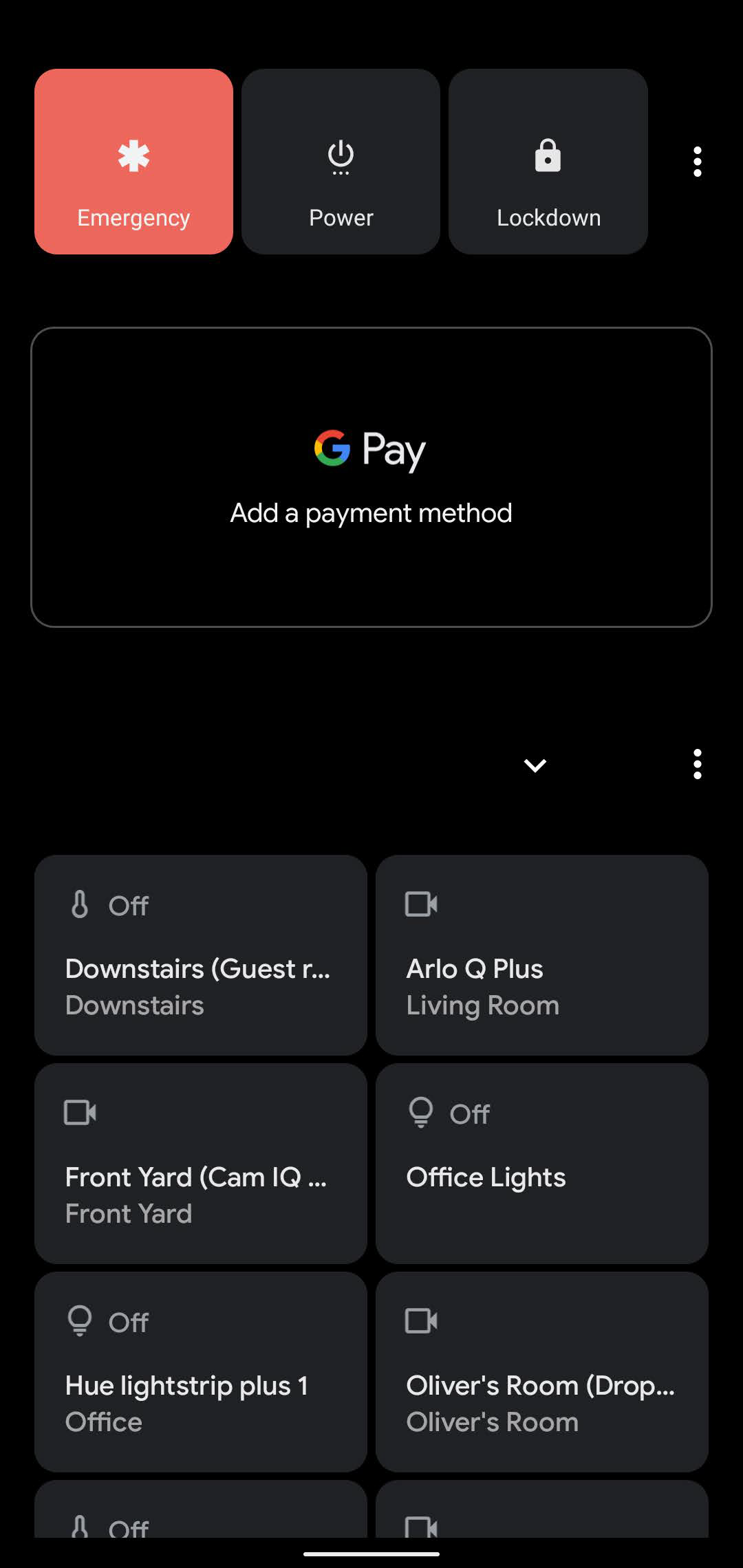 Android 11 Beta incorporates refined smart home controls into power menu