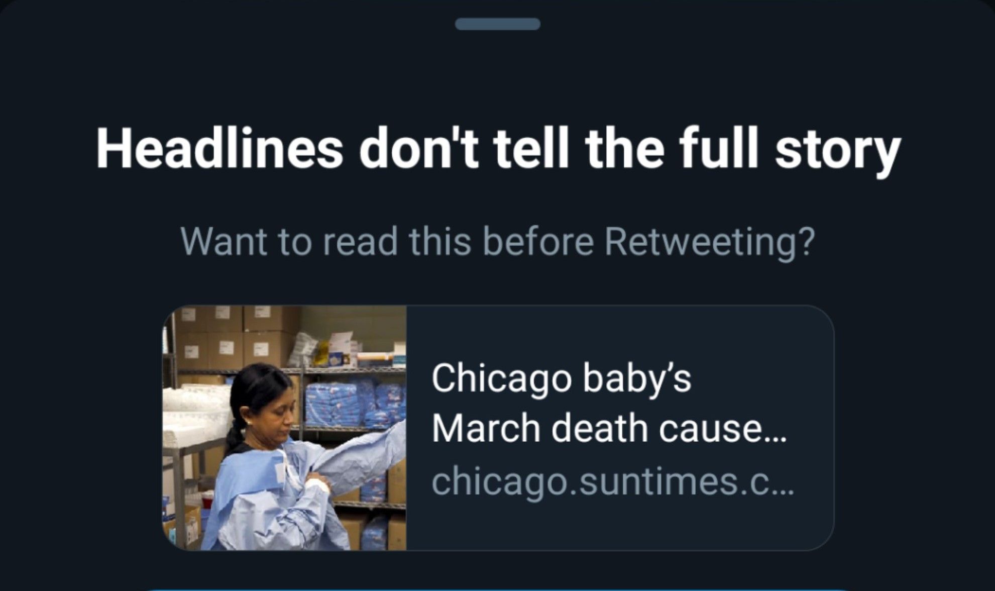 Twitter would love it if you actually read some of the stuff you retweet