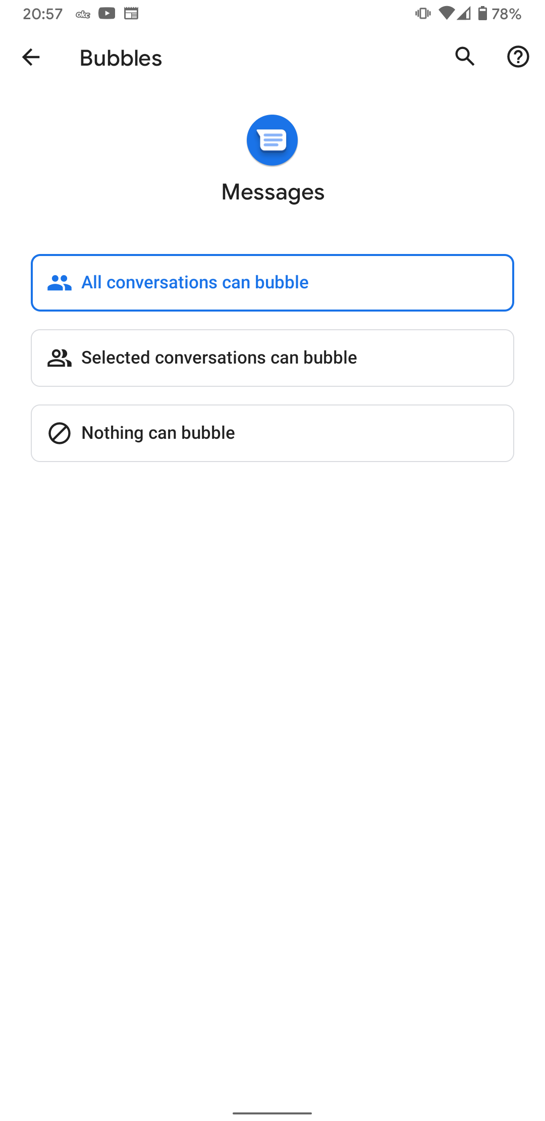 Google Messages adopts bubble notifications for Android 11 Beta users