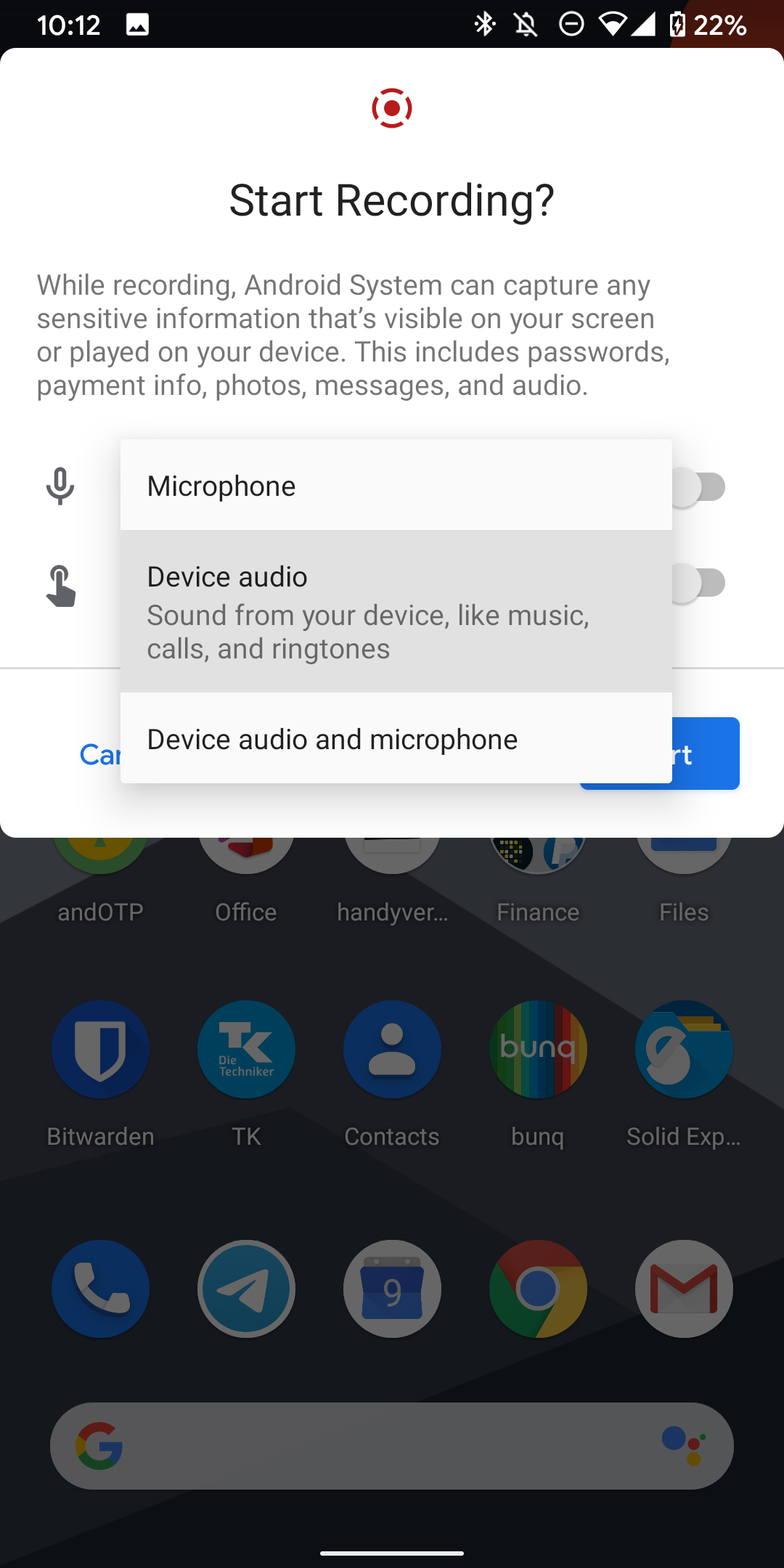 Android 11's screen recorder finally records device audio in Beta 2