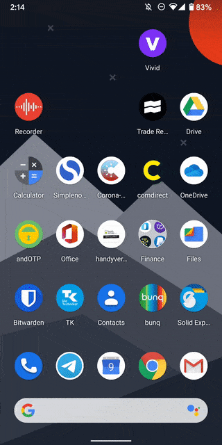 Android 11's launcher lets you swipe up on secondary homescreens to go ...