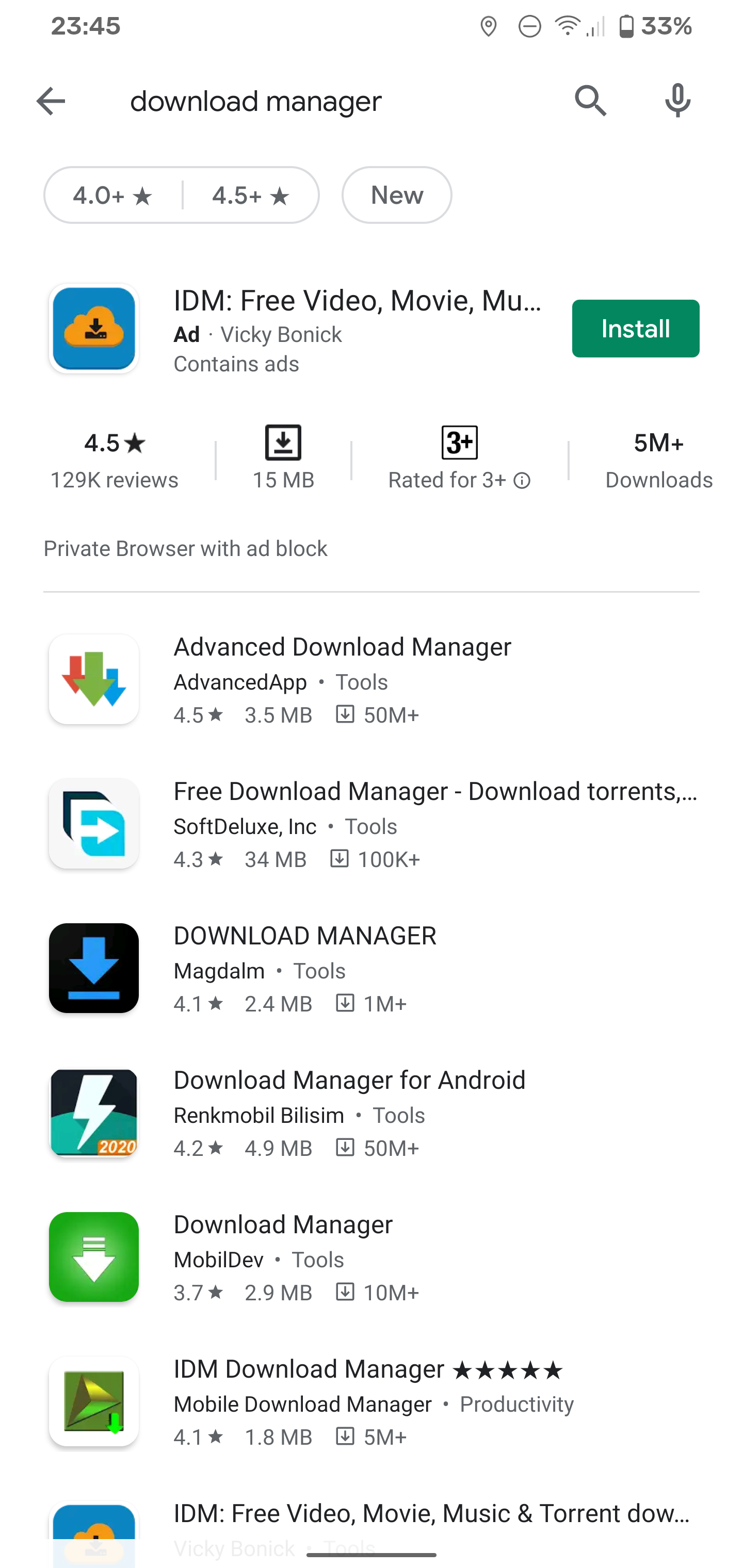 Google Play Store search filters are rolling out to more users