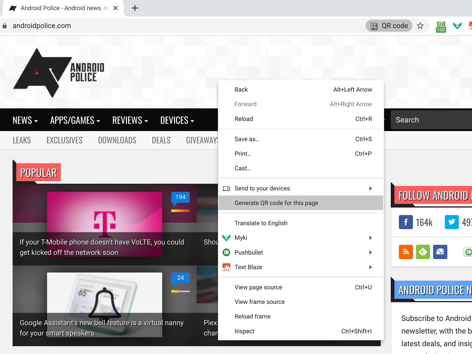 Chrome 88 rolls out dino-themed QR codes on Android and desktop