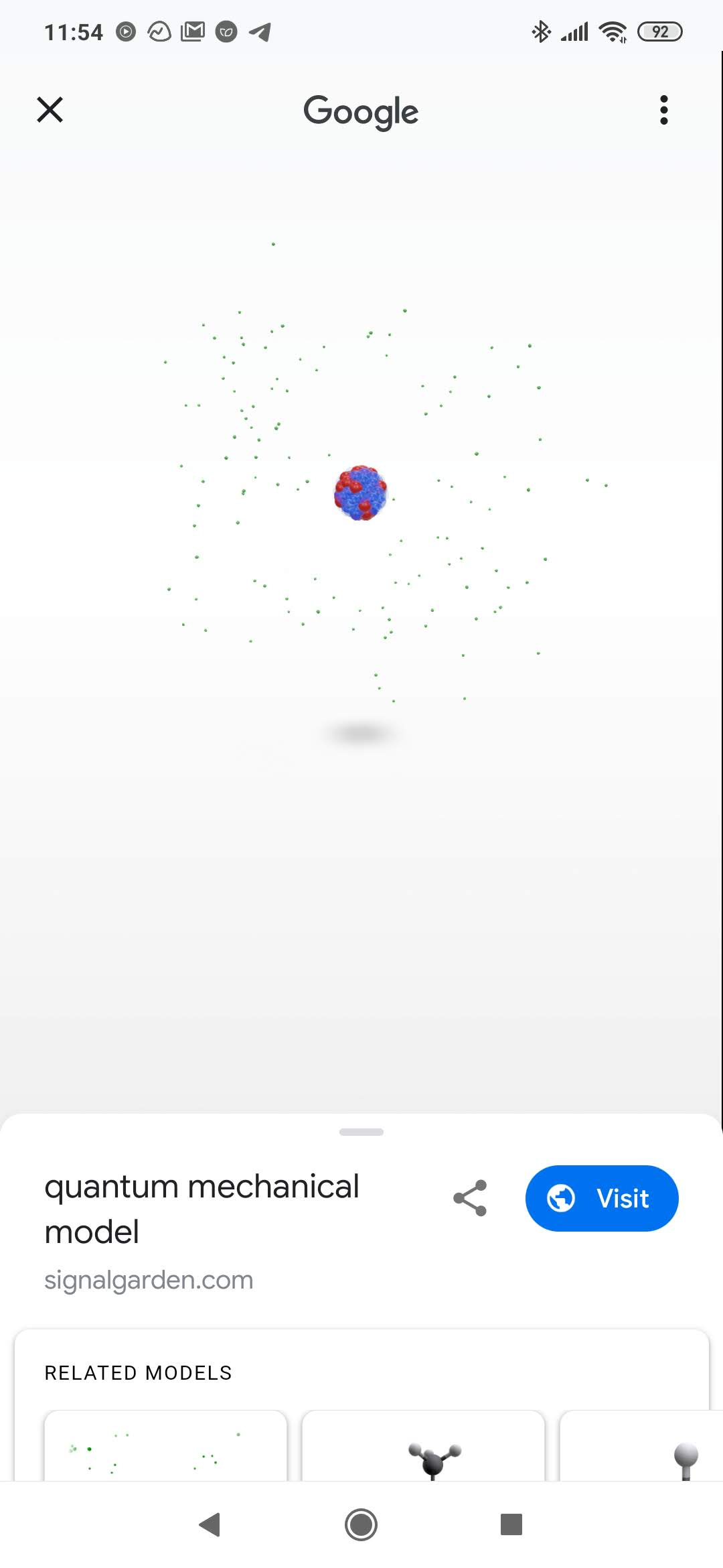 Google adds AR chemistry models to Search