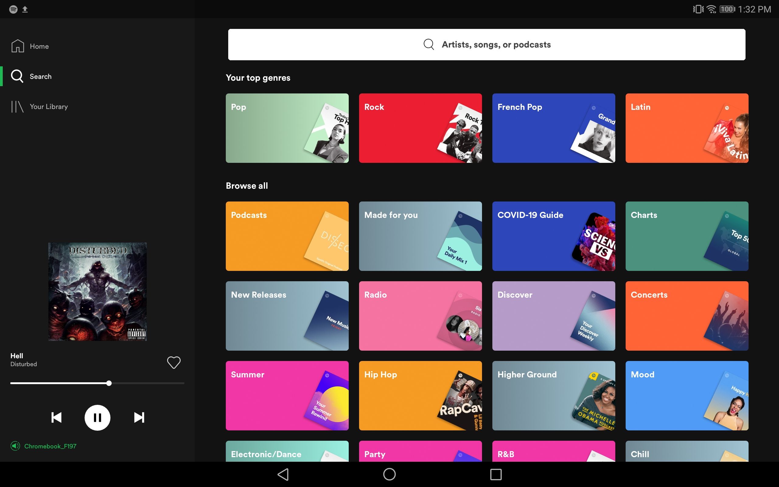 Spotify Optimizes Its Interface For Android Tablets And Chromebooks