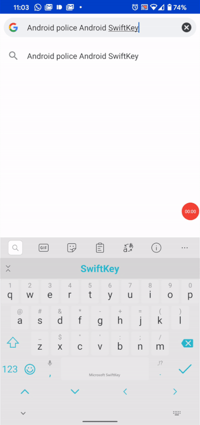 SwiftKey's Gboard-style spacebar-driven cursor control is official