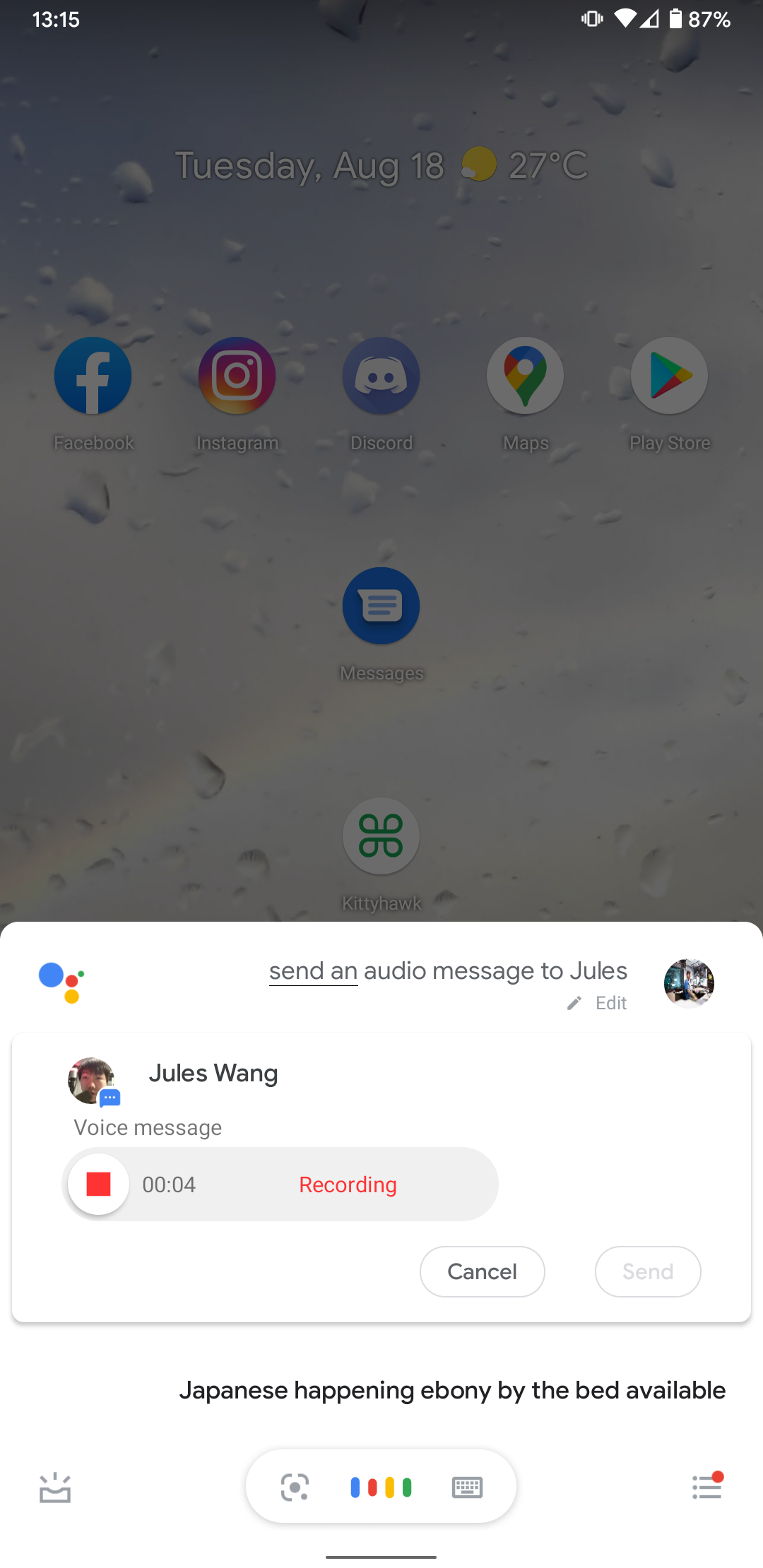 You can now use Assistant to send audio clips in Google Messages hands-free