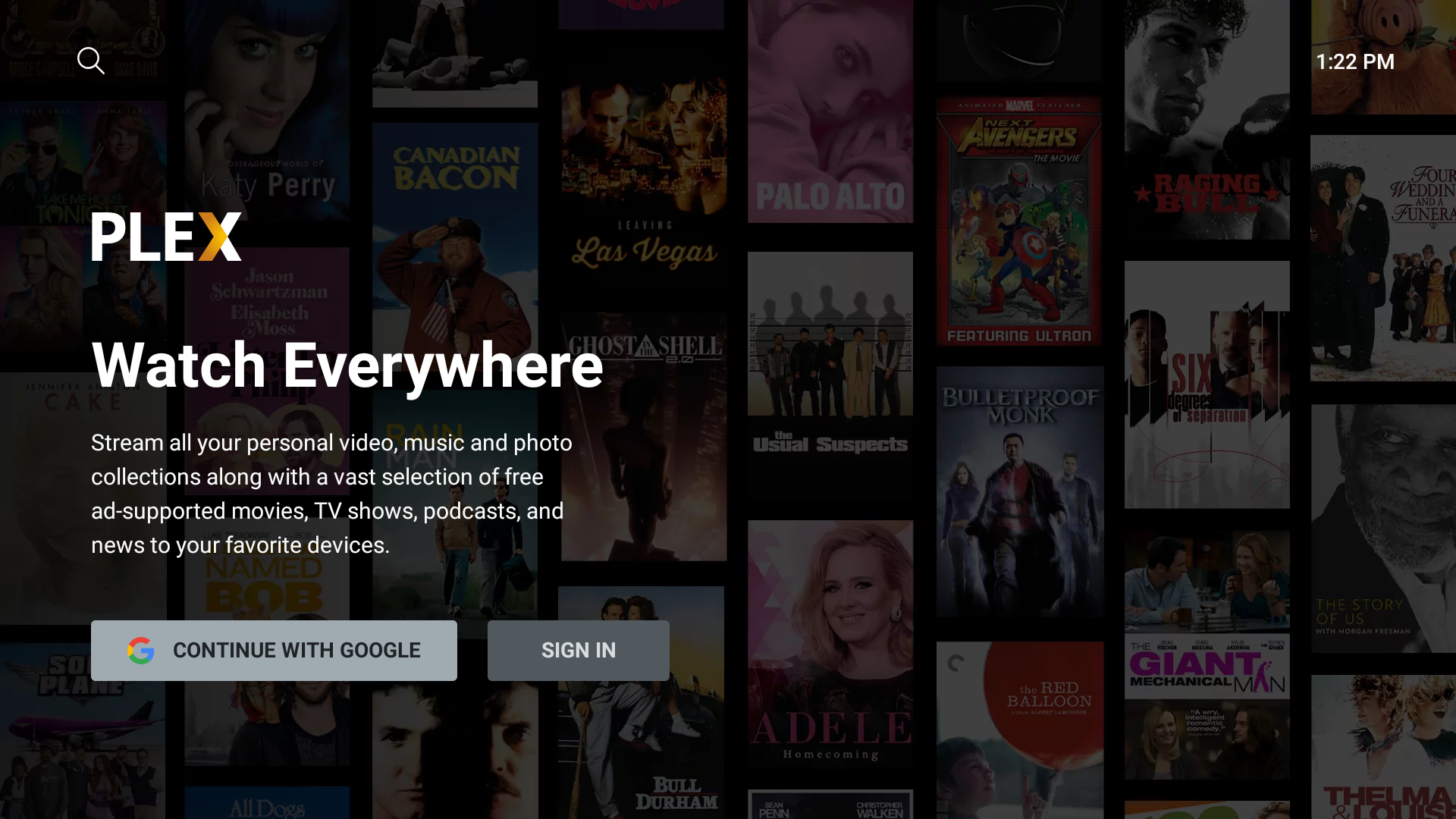 Plex 8.5 on Android TV lets you quickly sign in with Google