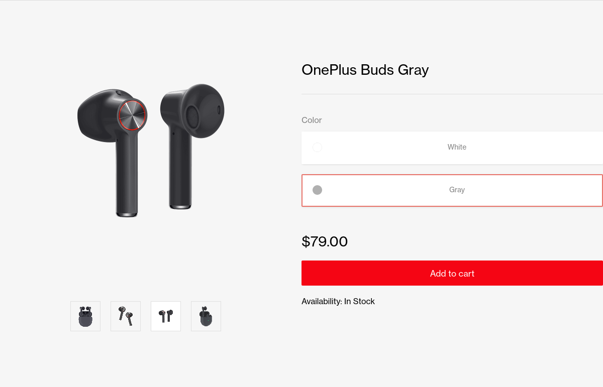 OnePlus Buds gray color option finally available in the US