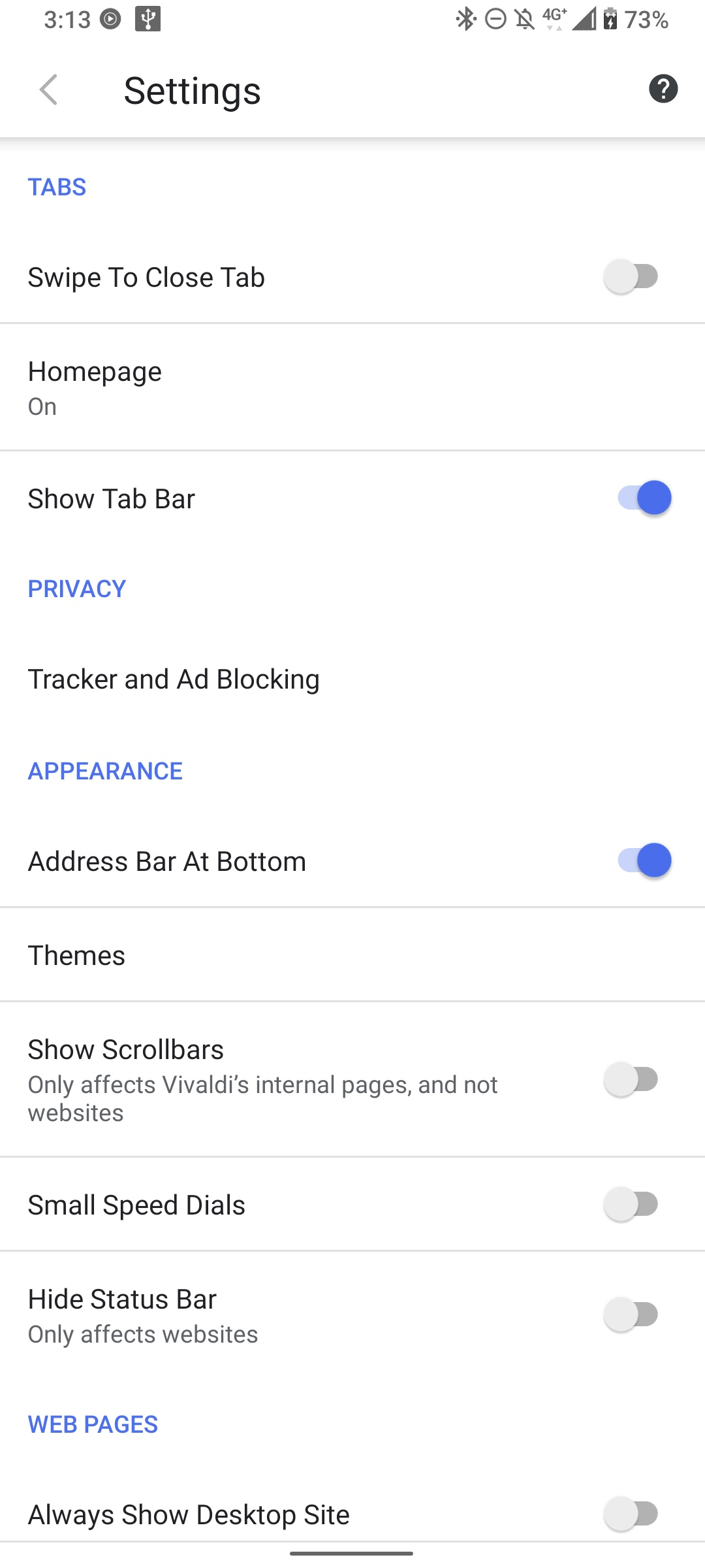Vivaldi Browser gets an optional bottom tab bar on Android (APK download)