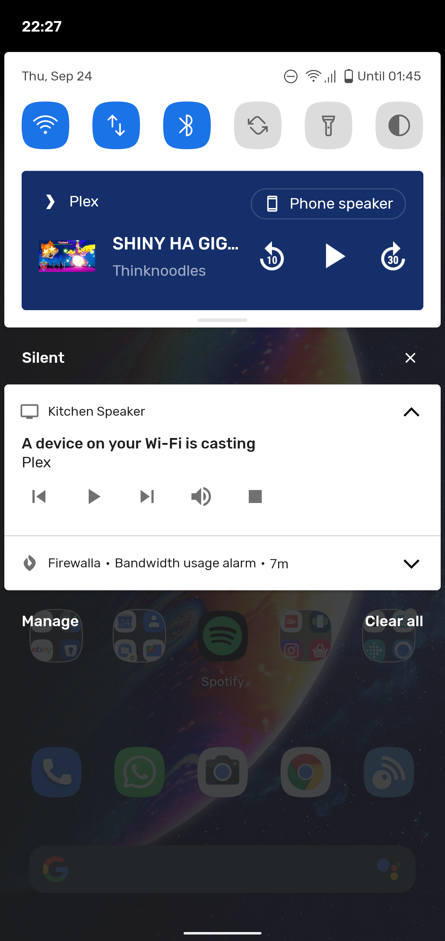 Chromecast media notification adds track controls on Android