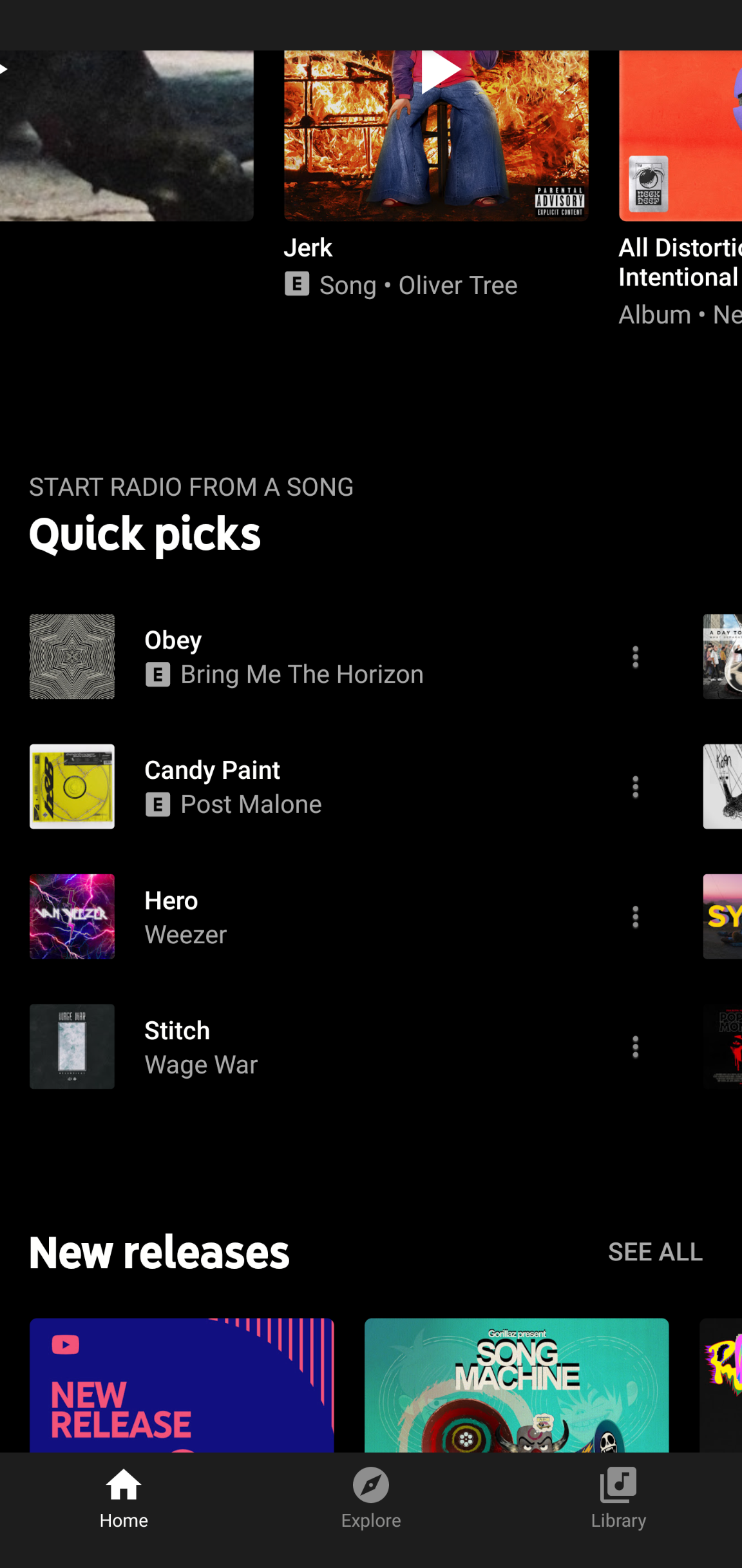 YouTube Music tests seven Spotify-like daily playlist mixes