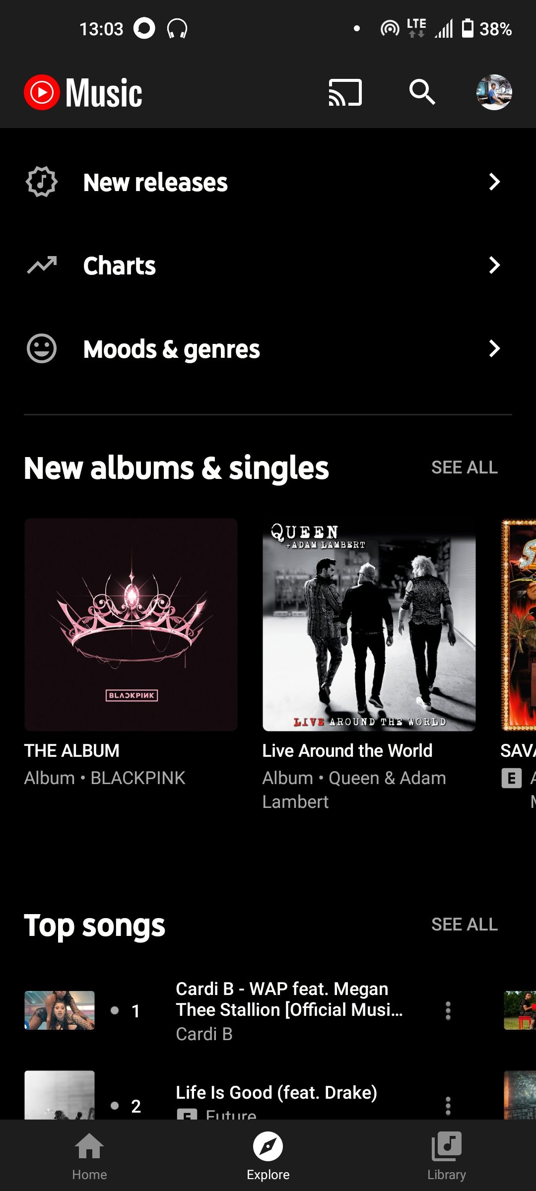YouTube Music begins charting music videos and artists in 57 countries