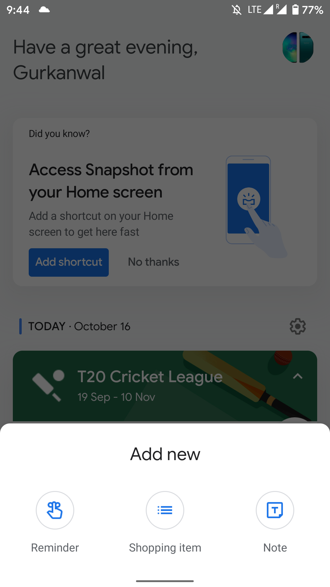 New Google Assistant shortcuts let you quickly add a note or shopping item