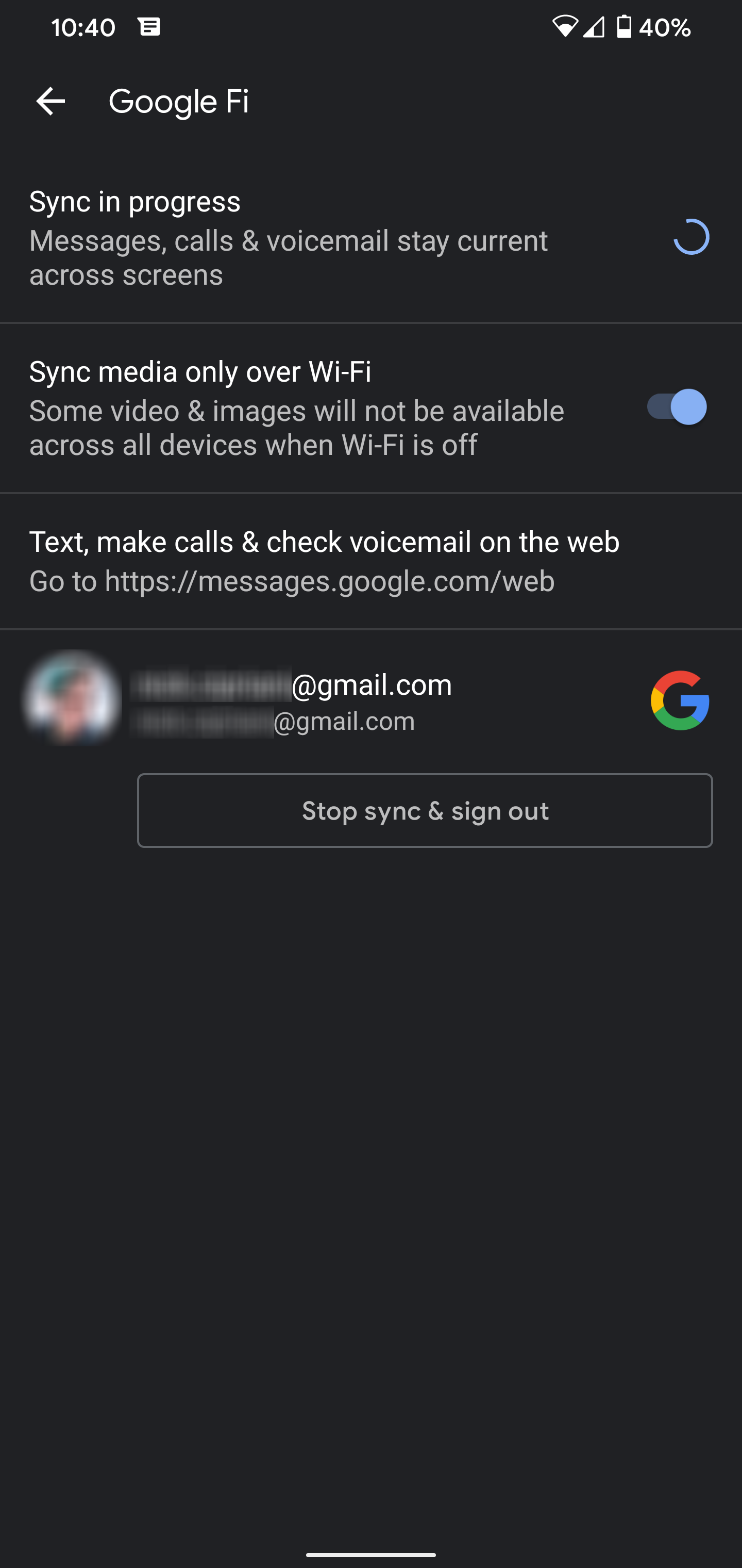 New Messages for Web features are rolling out to Google Fi users