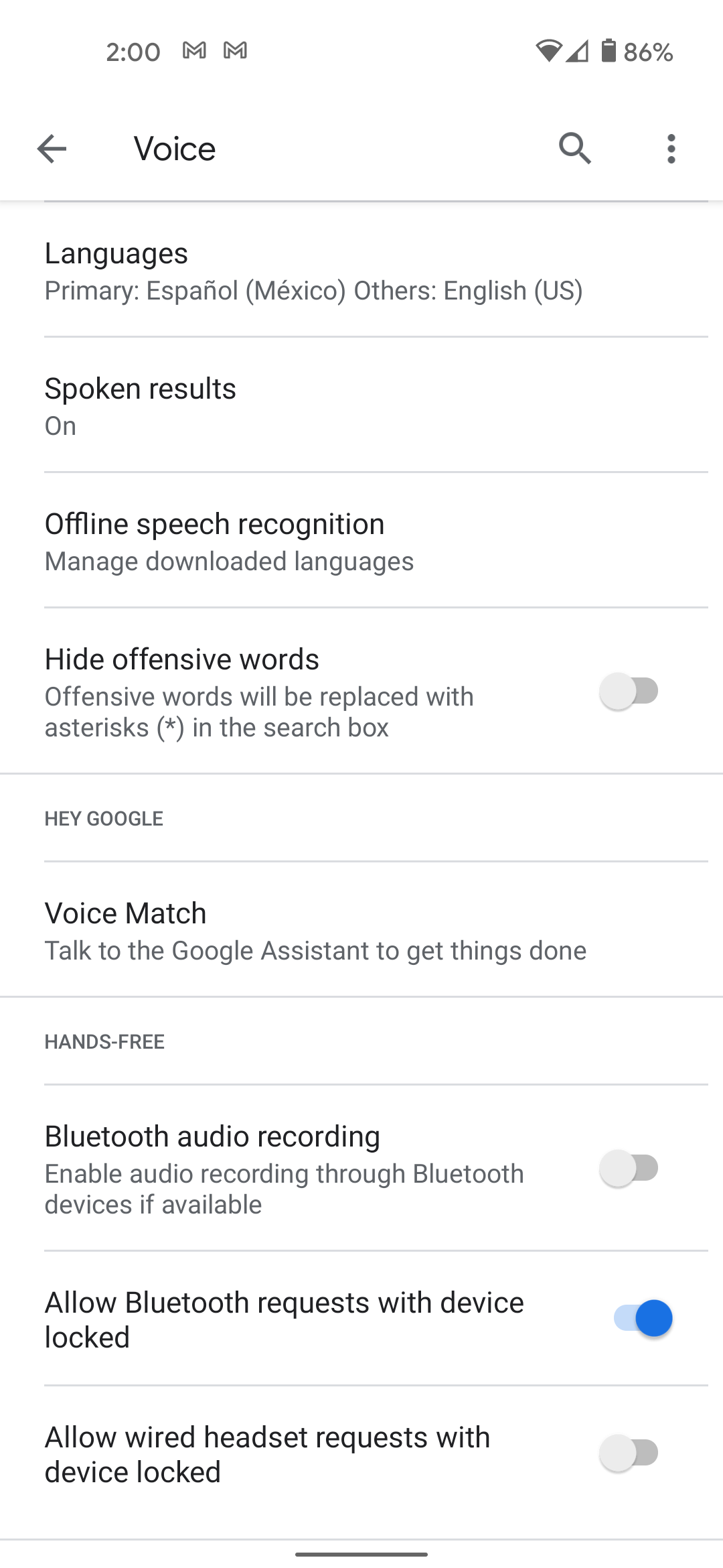 Voice input on Android is a multilingual mess