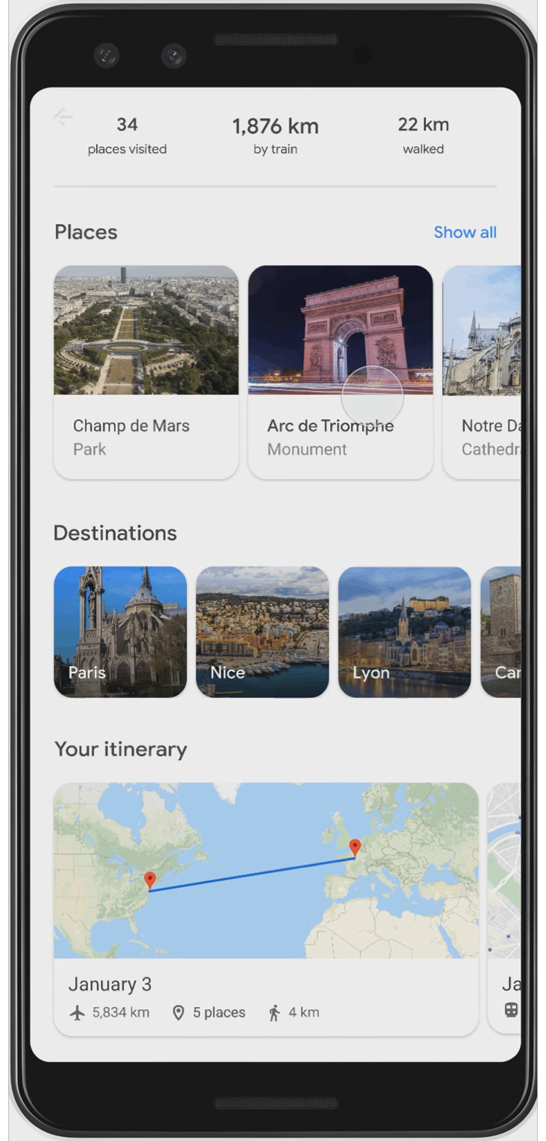 Timeline view on Google Maps gets new Trips tab, coming to Google Photos
