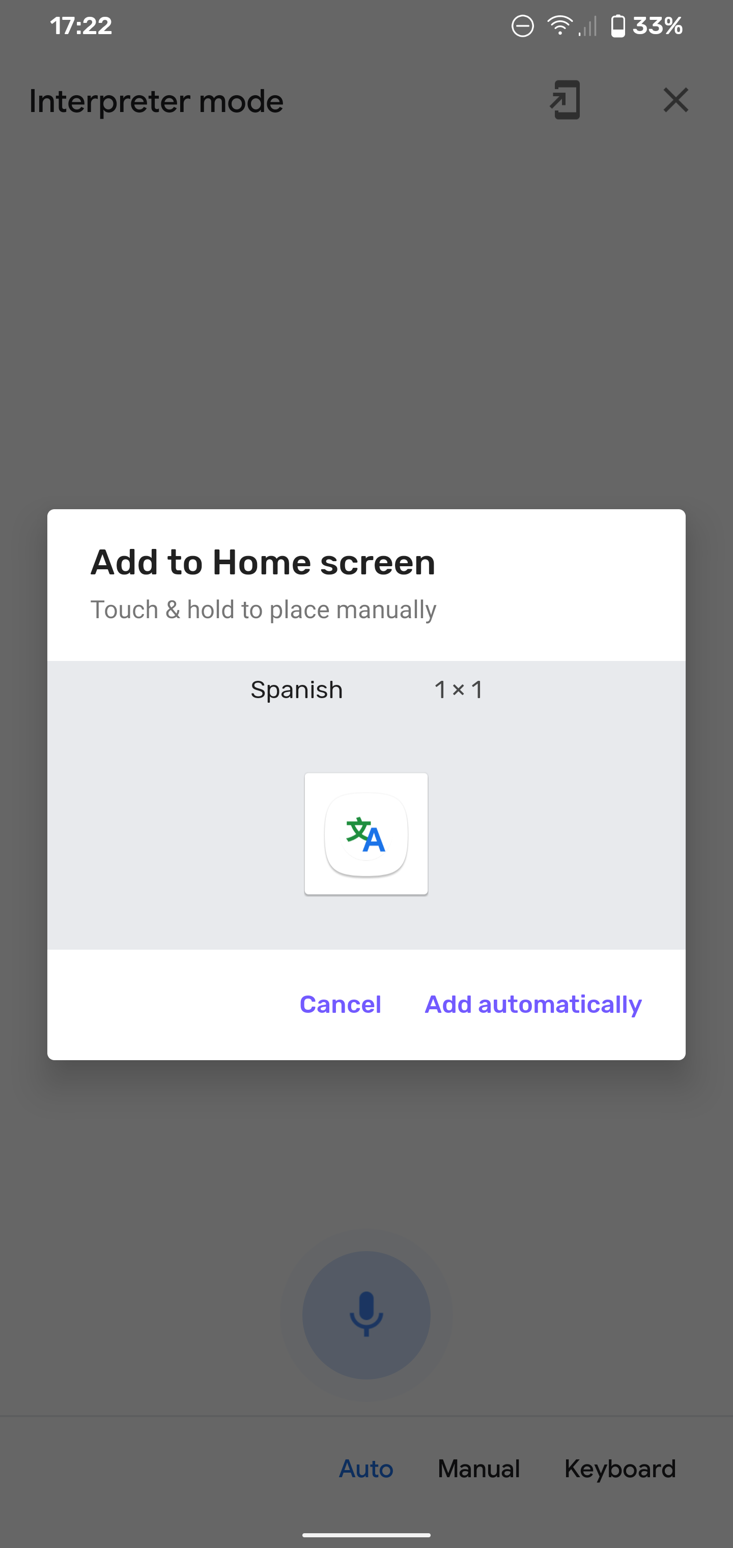 Quickly access Google Assistant's interpreter mode with a homescreen ...