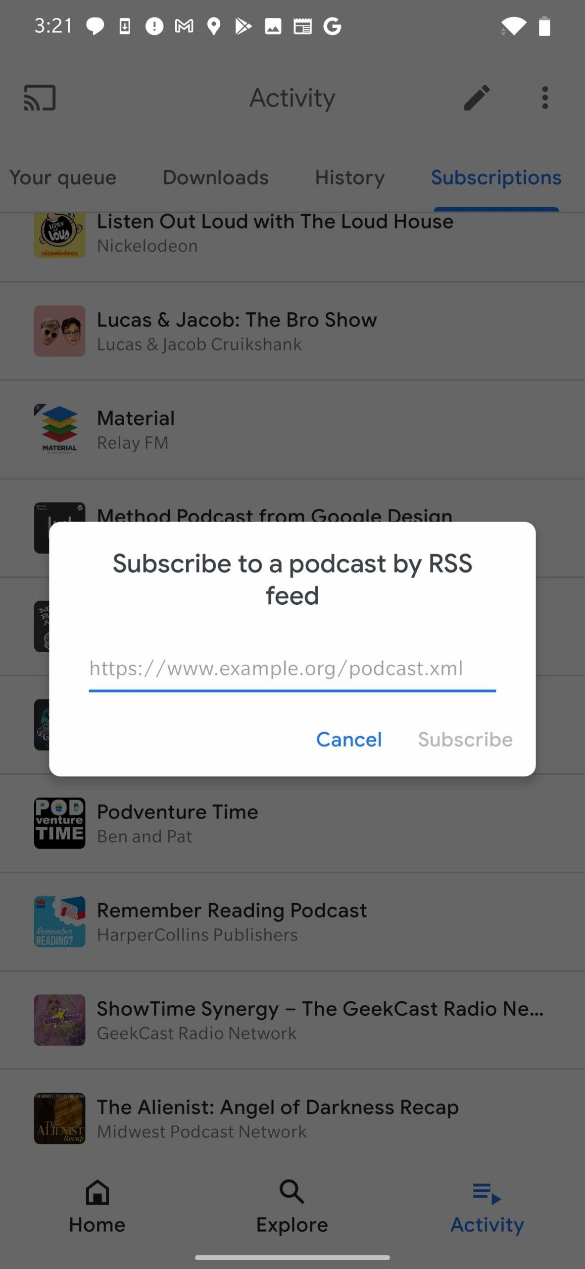 You can now add custom RSS feeds to Google Podcasts