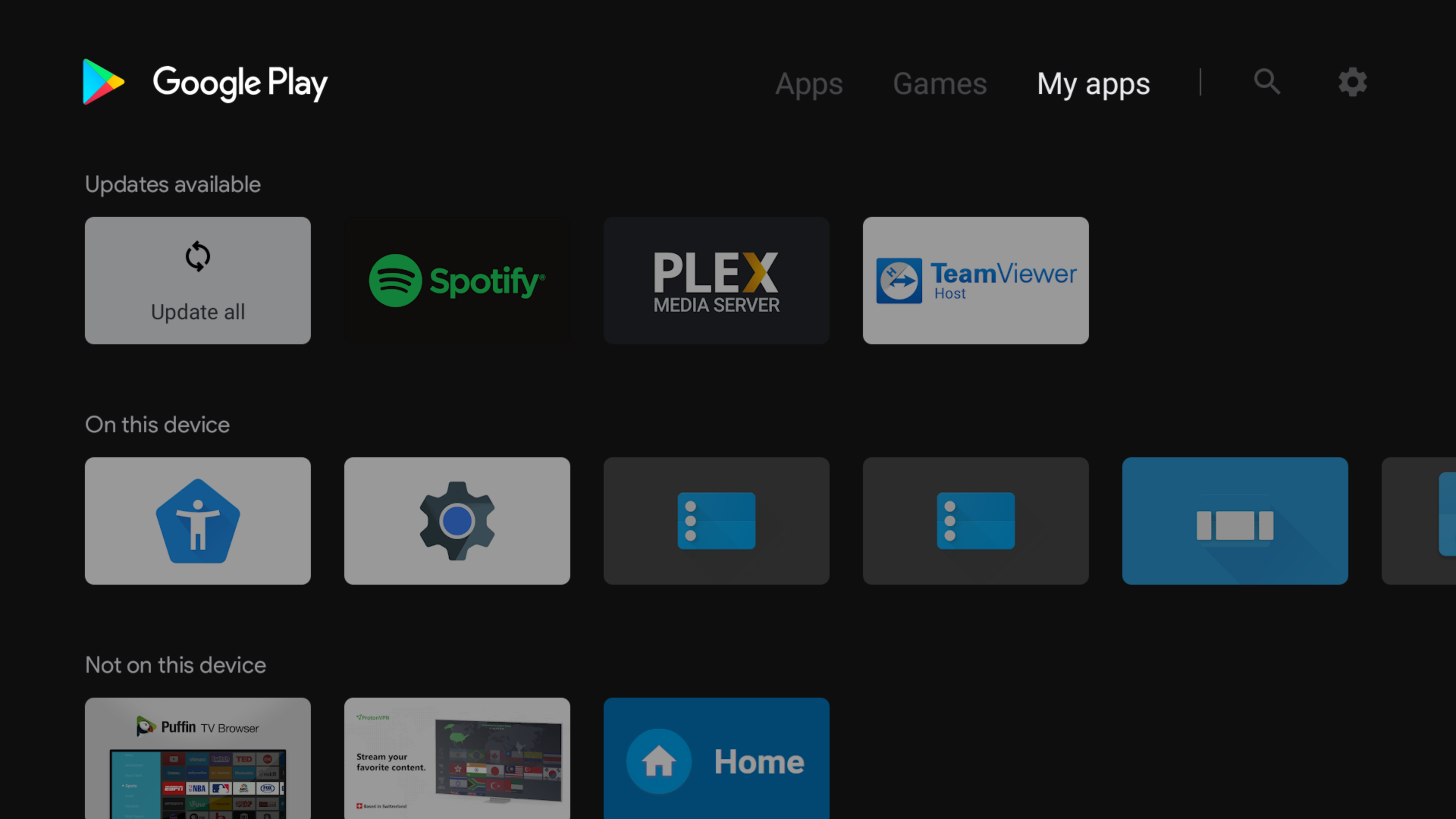 Play Store gets a minor interface revamp on Android TV