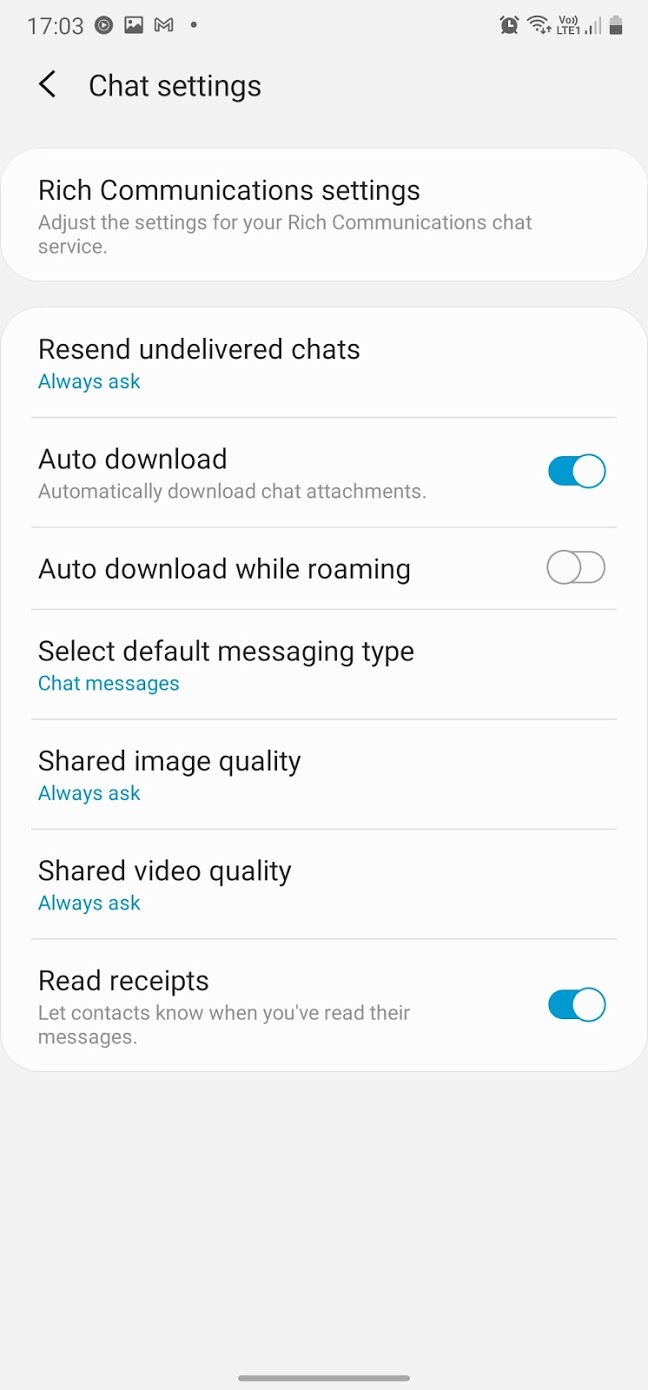 Samsung Messages starts adding support for Google RCS Chat