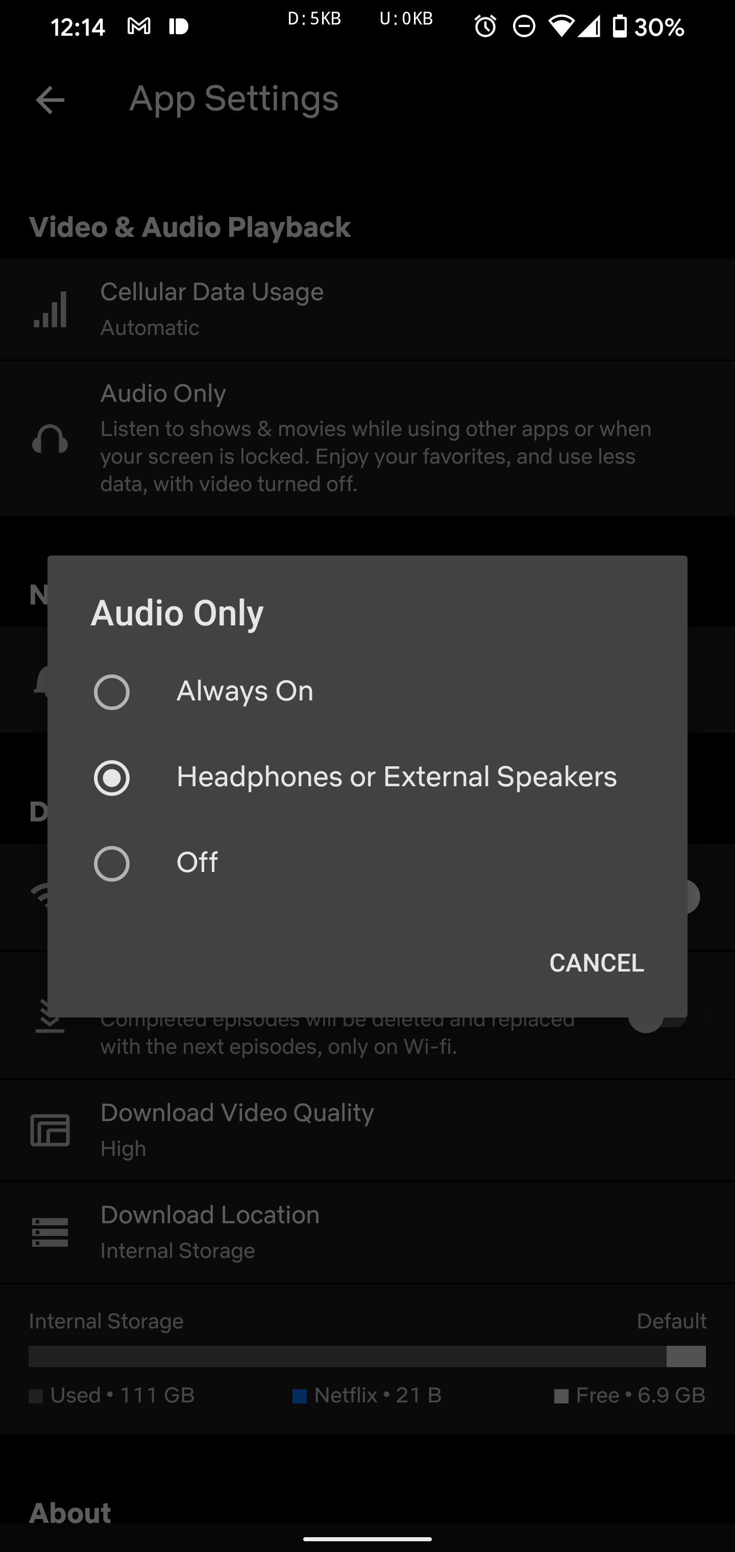 Netflix is bringing an audio-only mode to its Android app