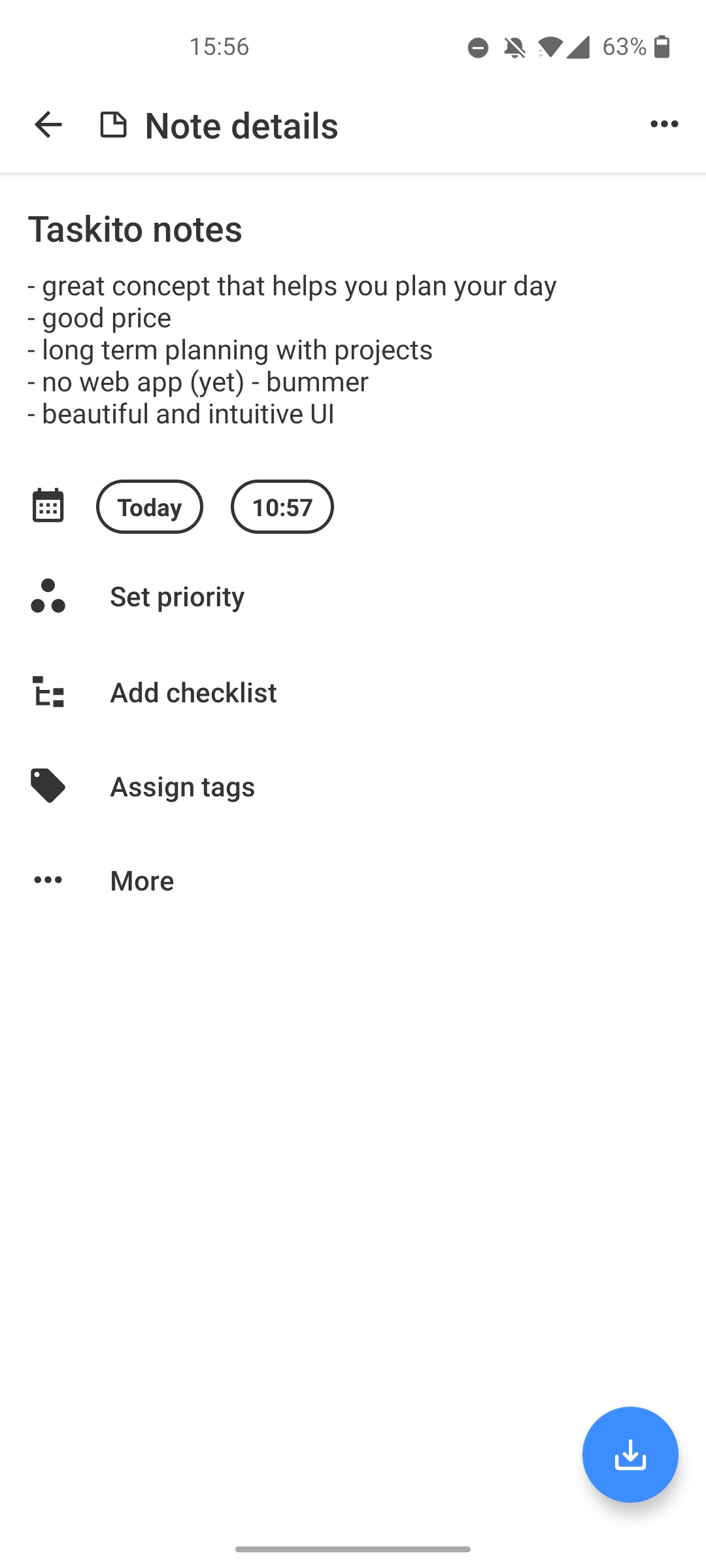 Hands-on with Taskito, a to-do app that does things a little differently